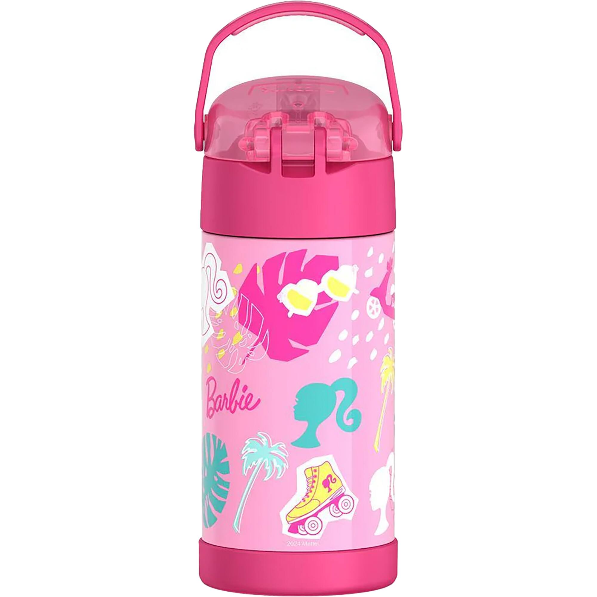 Thermos 12 oz. Kid's Funtainer Insulated Water Bottle Barbie THMF401 ...