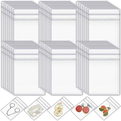 DORLUKFU 160 Pcs Clear PVC Jewelry Bags Plastic Jewelry Pouches Rings ...
