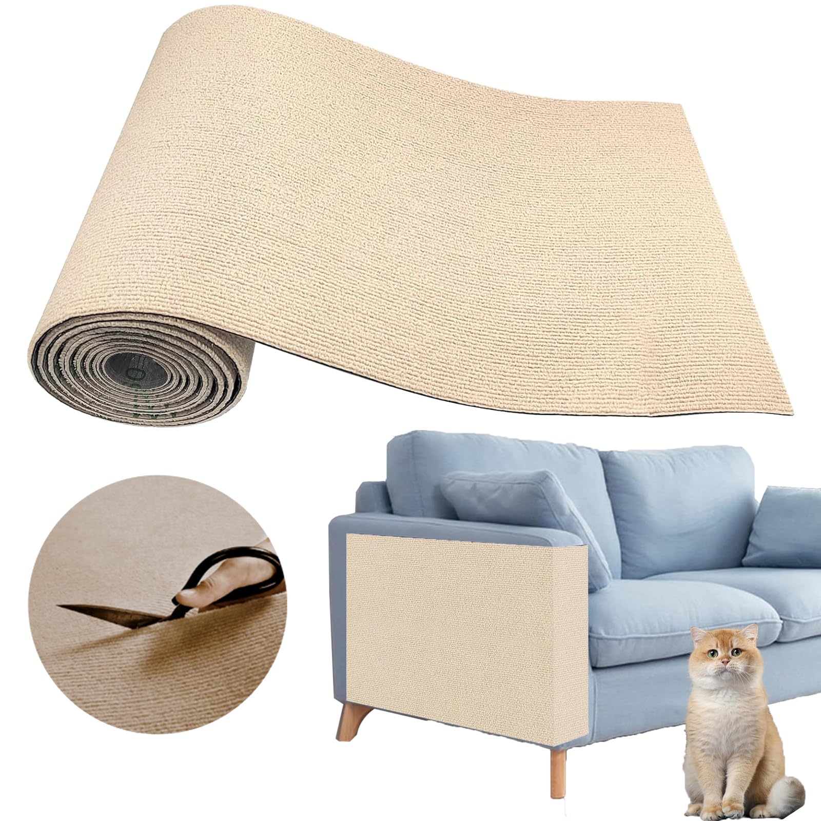 Hirose Alice Cat Carpet Mat Self adhesive Trimmable Climbing Covered ...