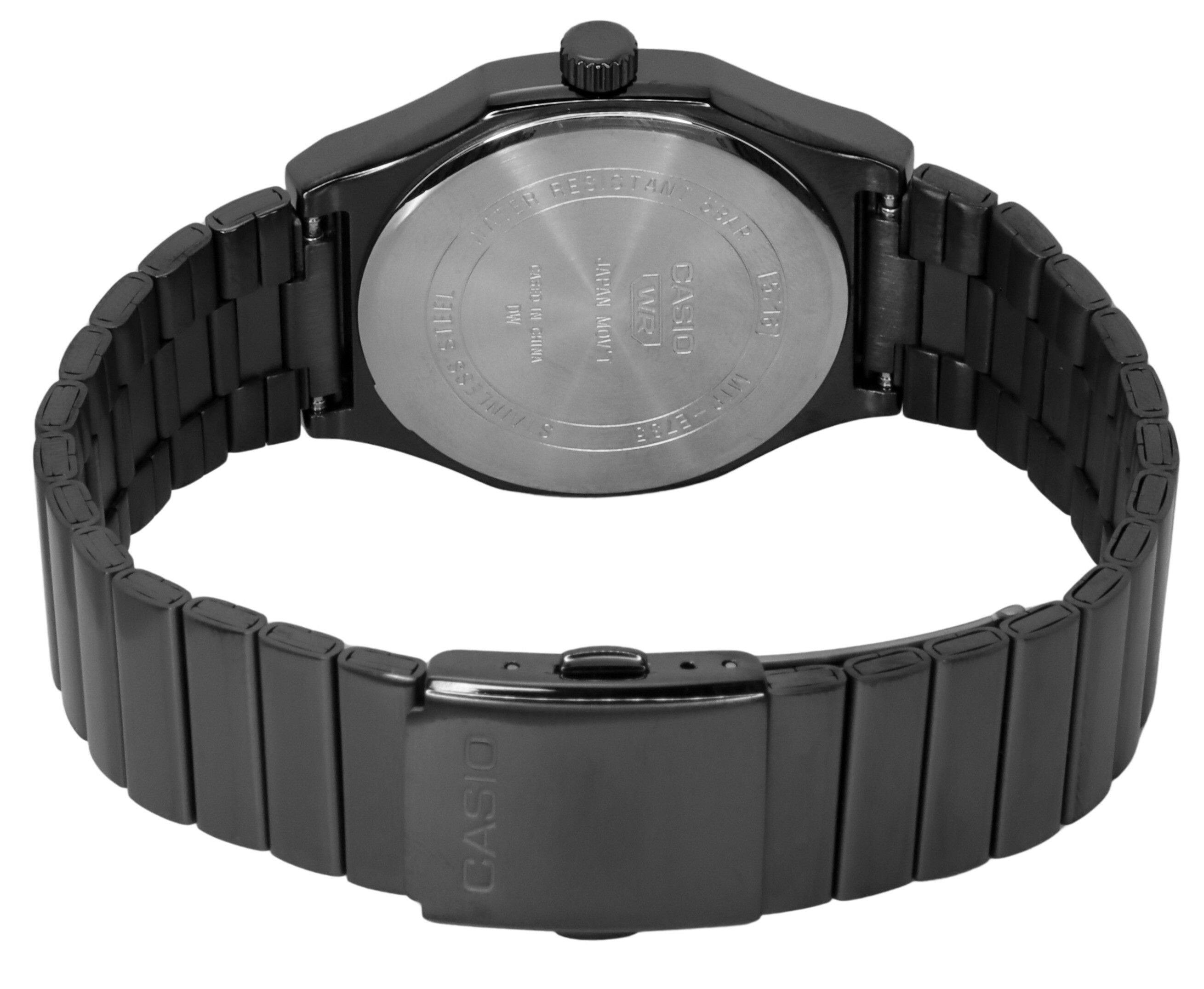 Casio Standard Quartz MTP E735B 7AV Mens Watch Analog Stainless Steel ...