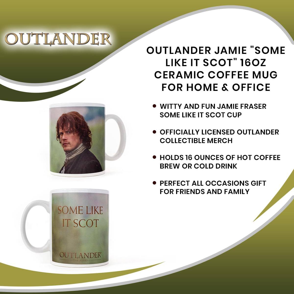 Surreal Entertainment Outlander Jamie "Some Like It Scot" 16oz Ceramic ...