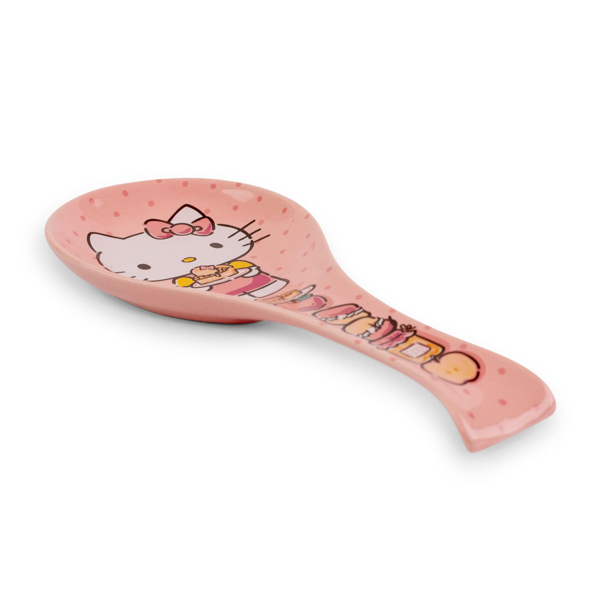 Silver Buffalo Sanrio Hello Kitty Stacked Snacks Ceramic Spoon Rest ...