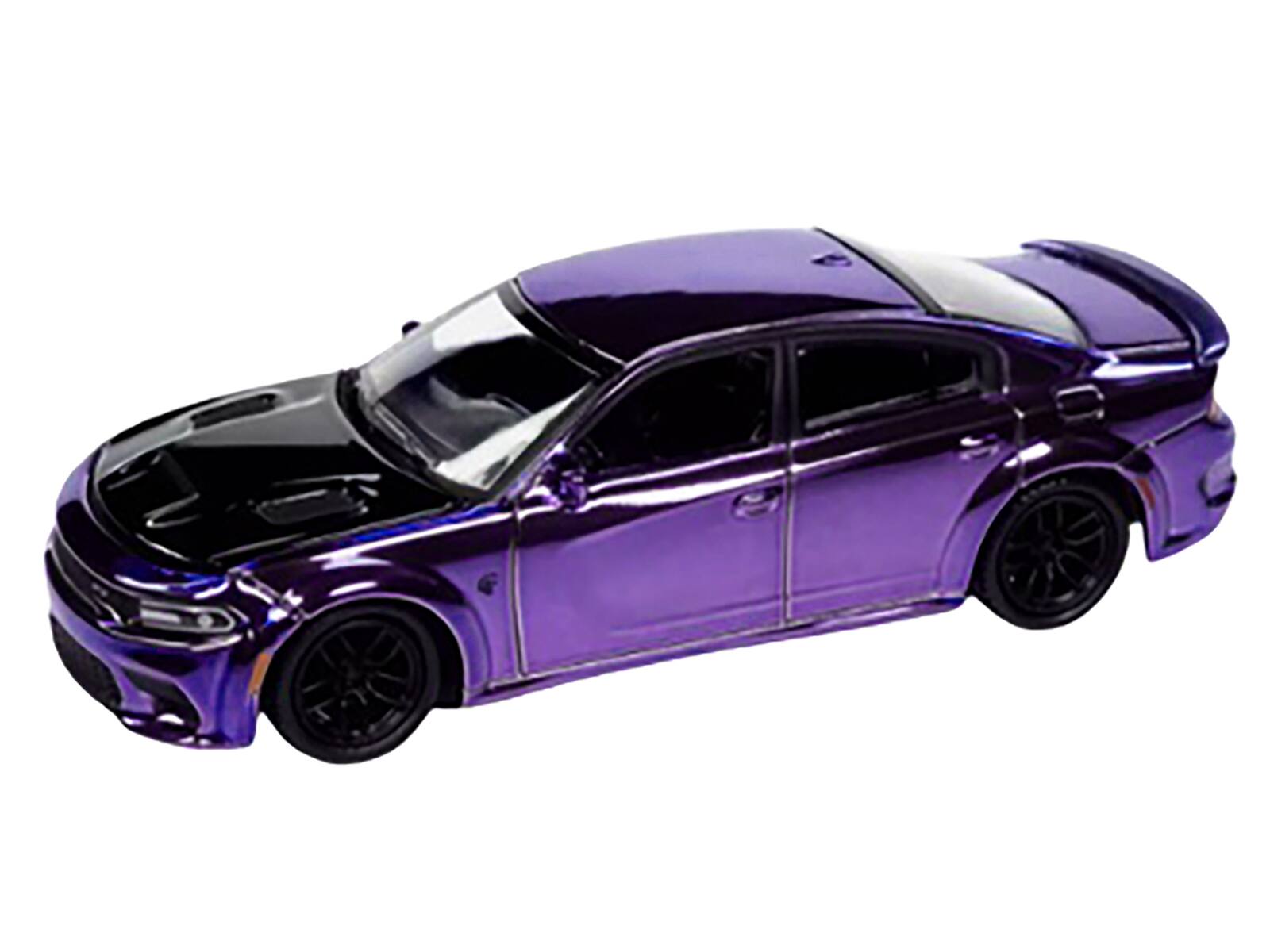 Autoworld 2021 Dodge Charger SRT Hellcat Redeye Chrome with Black Hood Limited Edition to 2496 ...