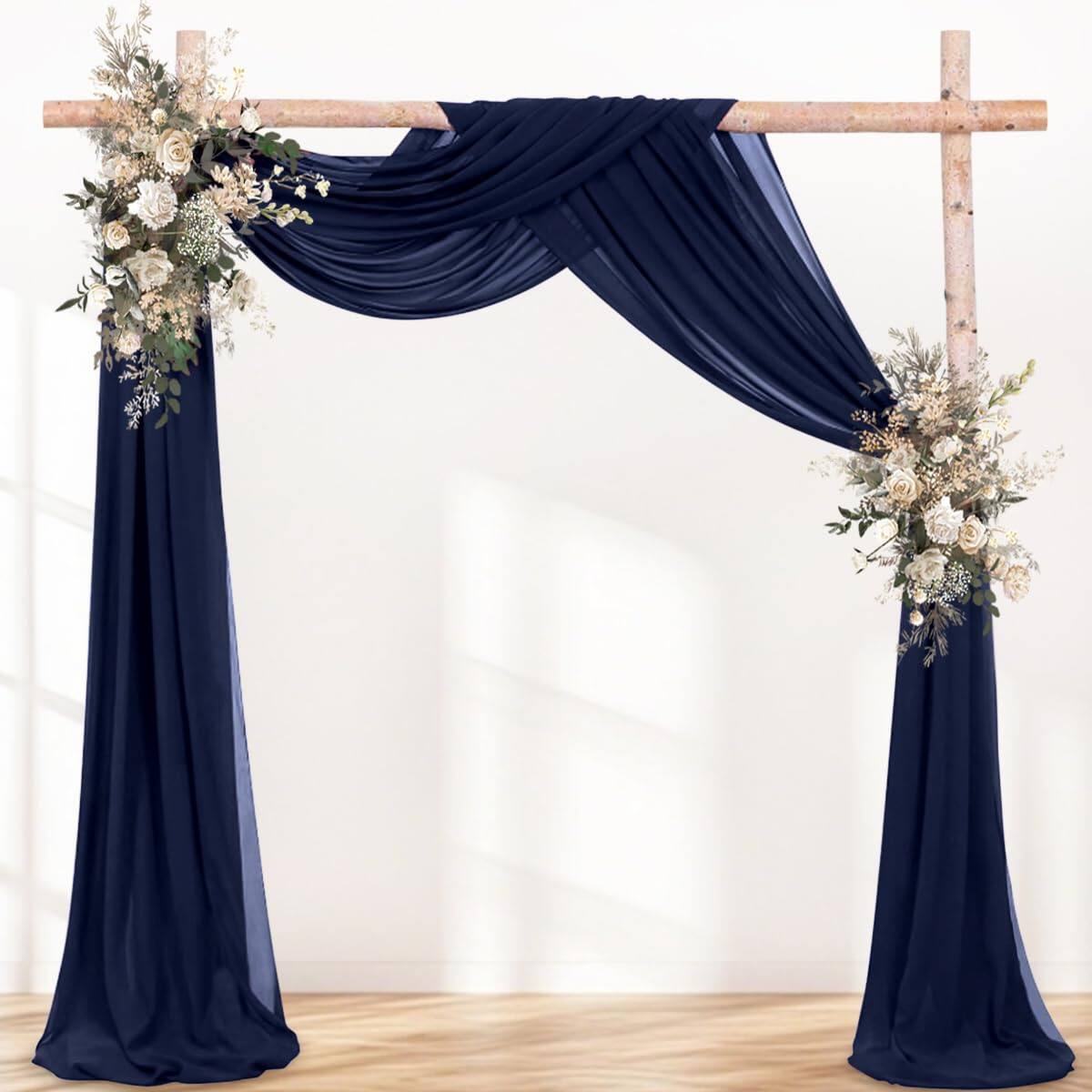 Stylel Star Navy Blue Wedding Arch Draping Fabric 1 Panel 29" * 20ft ...
