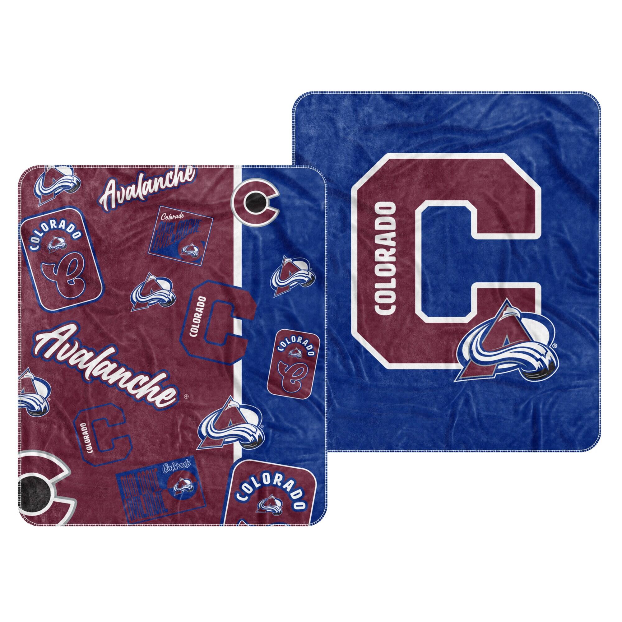 Logo Brands Colorado Avalanche 50" x 60" Dream Weave Throw Blanket ...