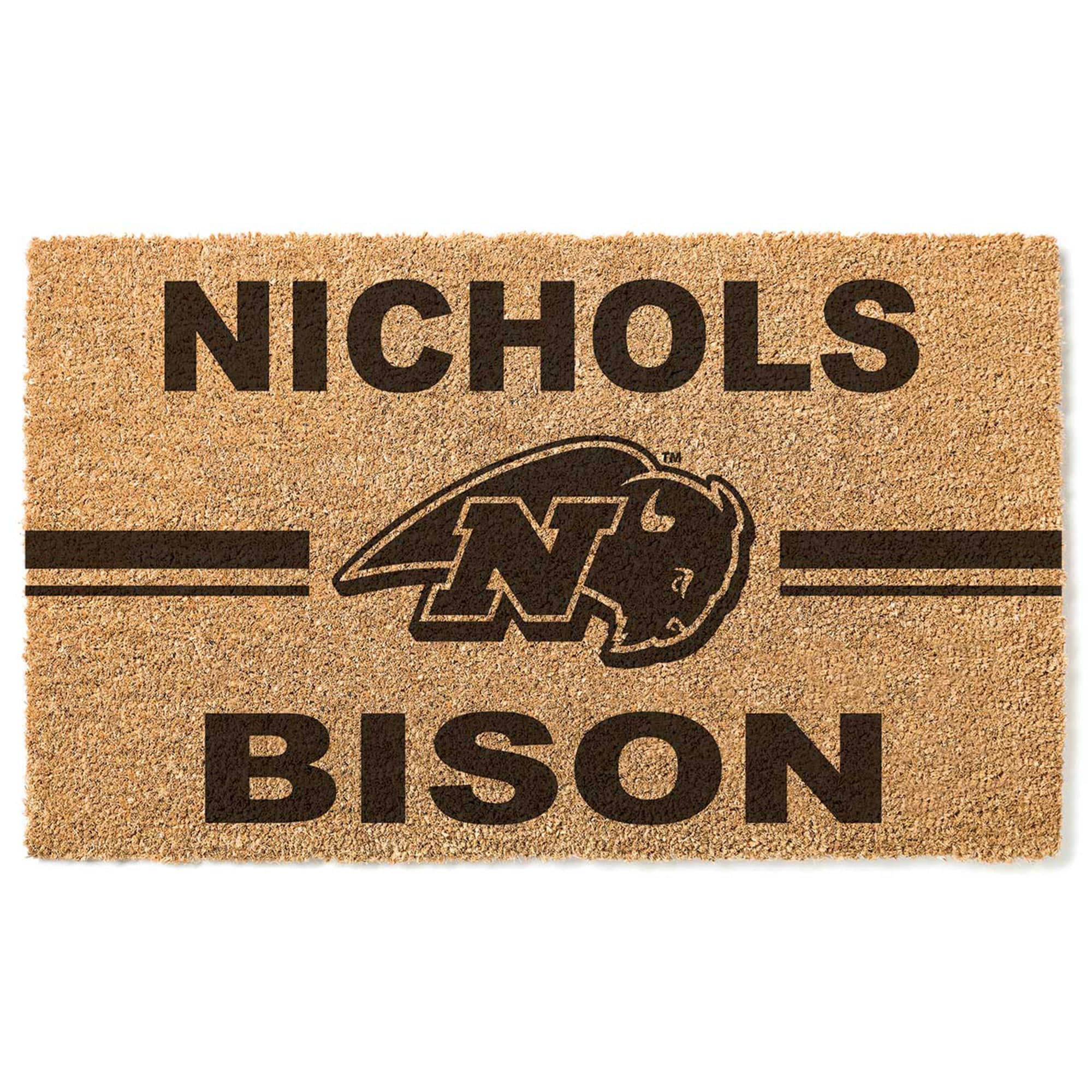 Jardine Nichols College Bison 18" x 30" Team Logo Doormat Brown ...