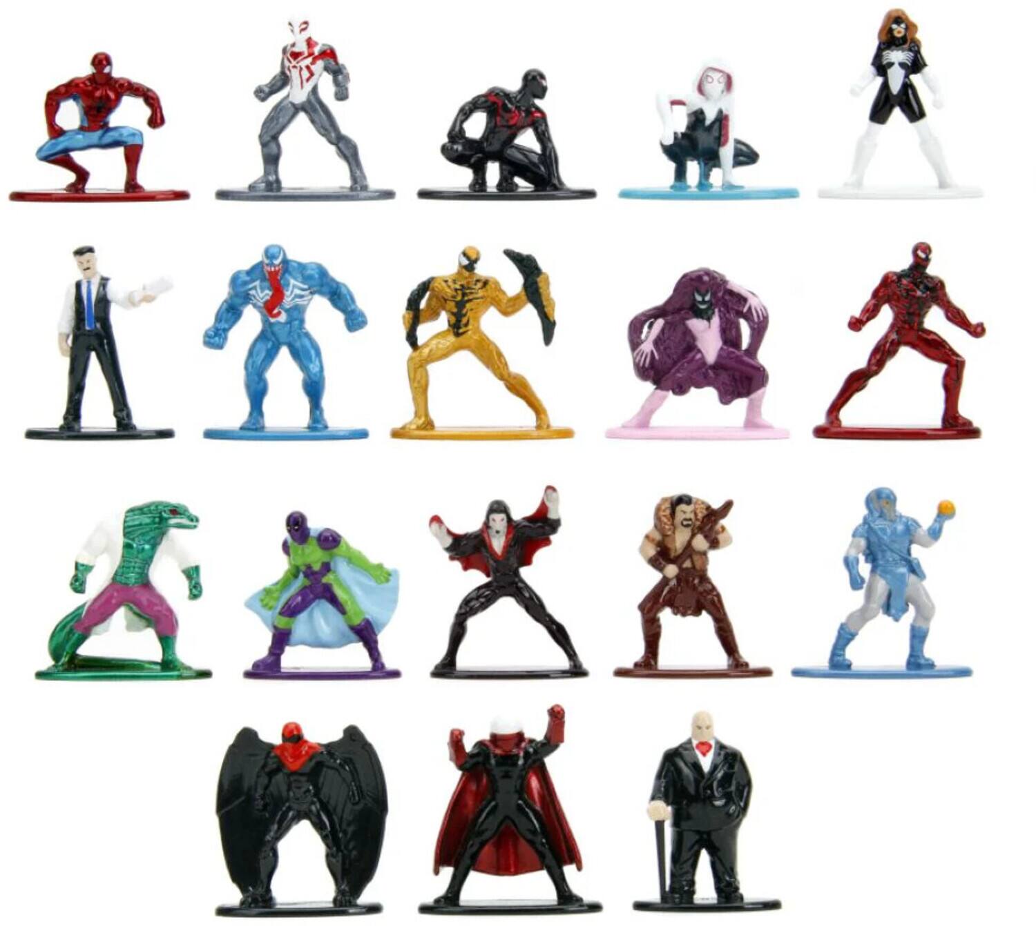 Jada Toys Marvel Nano MetalFigs 1.65" Diecast Figure 18 Pack Wave 9 ...