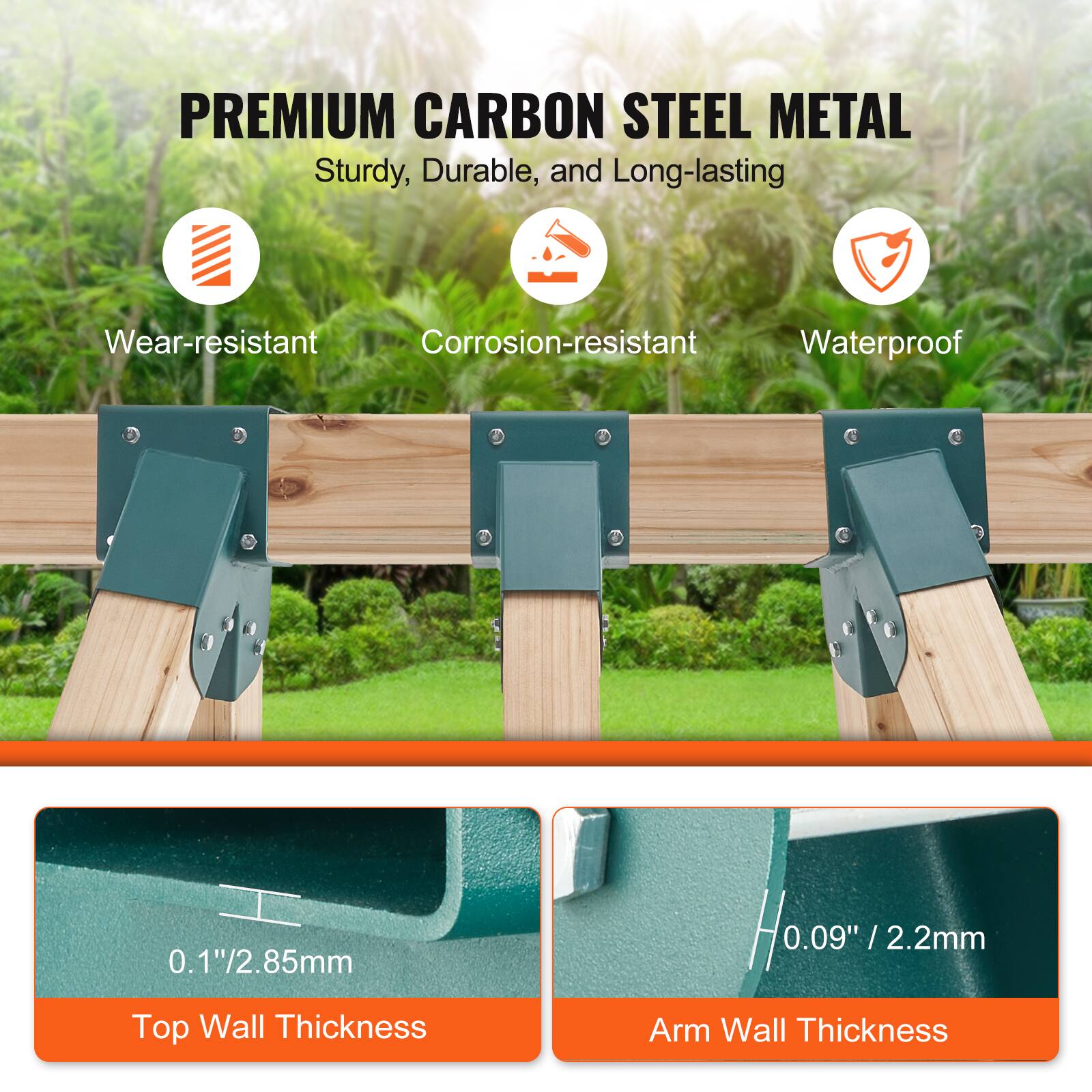 VEVOR A Frame Middle Swing Set Brackets, Heavy Duty Carbon Steel Swing ...