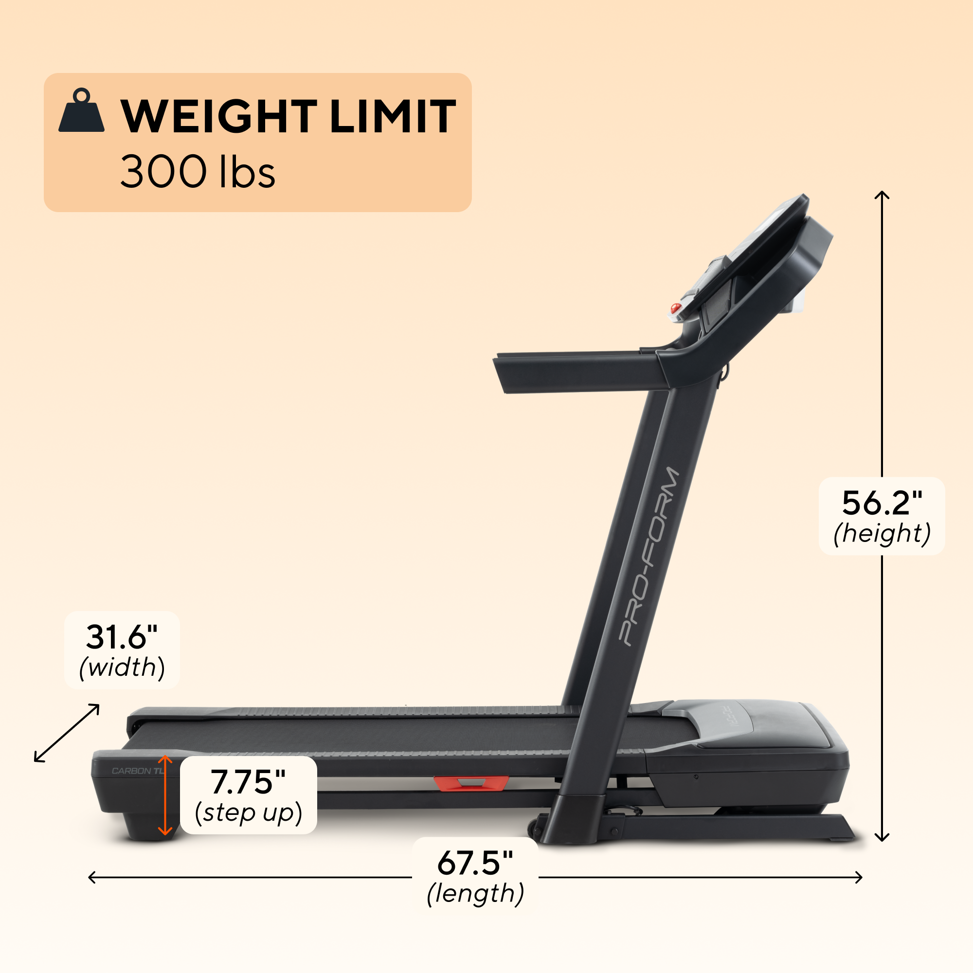 ProForm Carbon TL Treadmill Black PFTL59724 - Best Buy