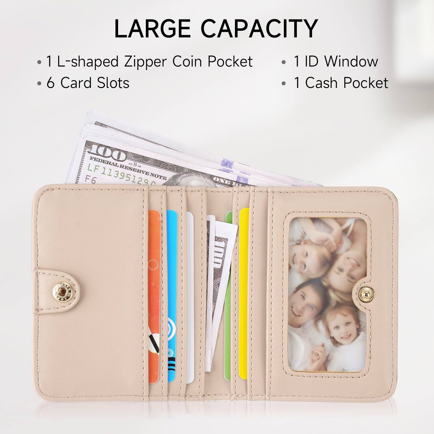 Jadie Link Small Rfid Wallet Women Ultra Thin Slim Womens Mini Compact ...