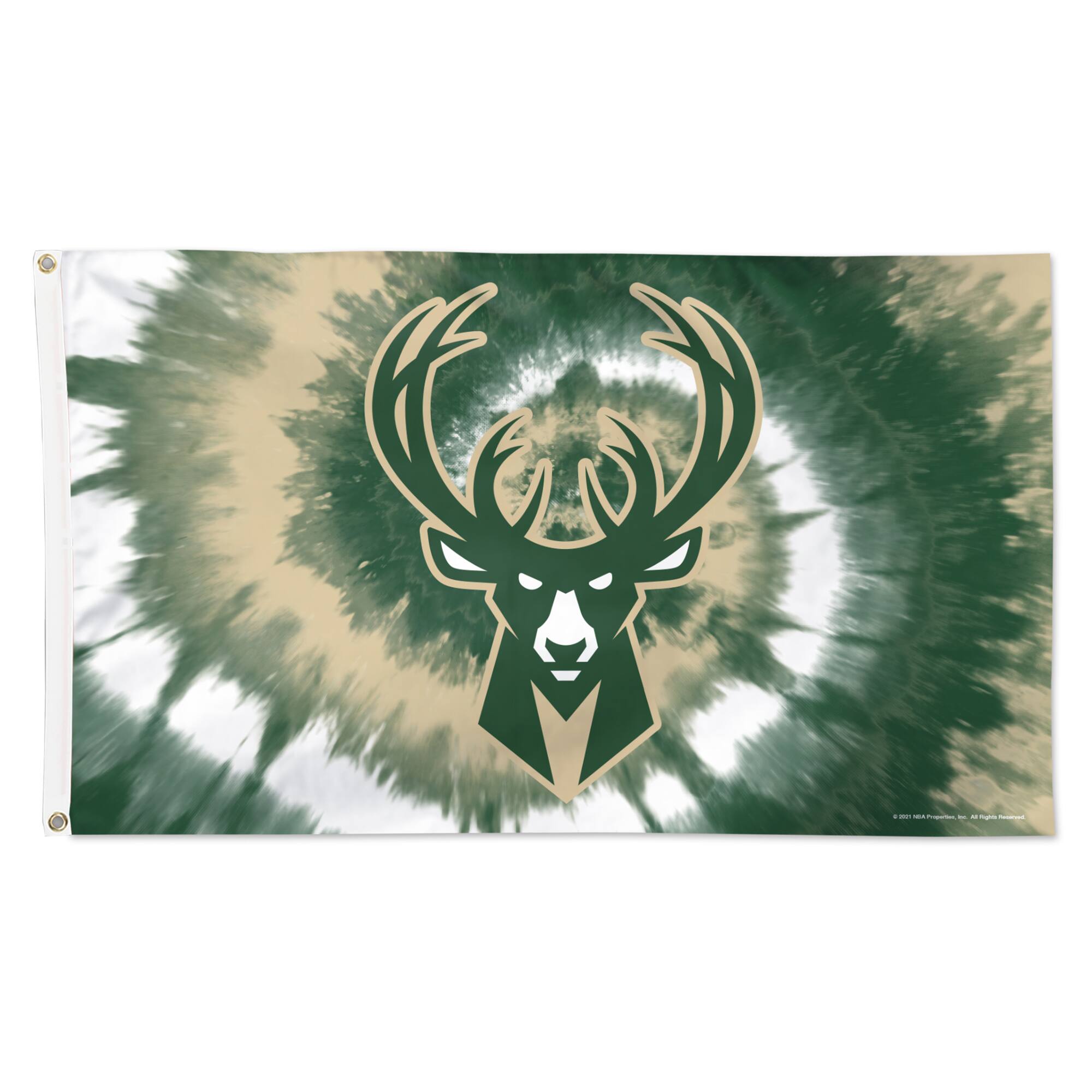 WinCraft Milwaukee Bucks 3' x 5' Tie Dye Deluxe Single Sided Flag ...