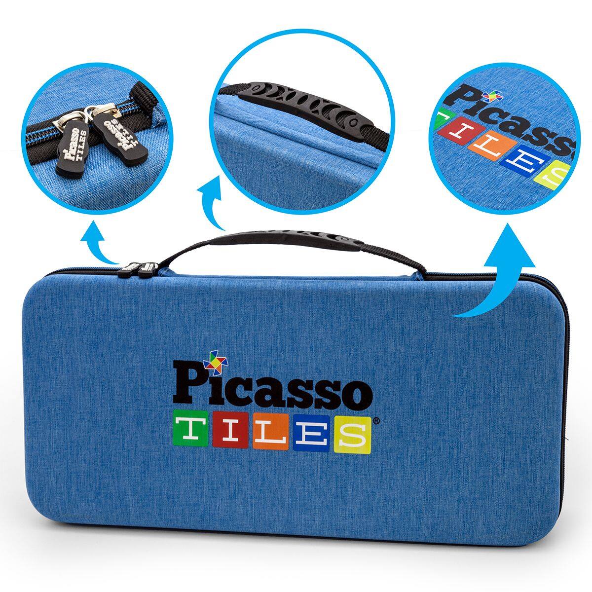 PicassoTiles PICASSO TILES Magnetic Tiles Carrying Case for Kids ...