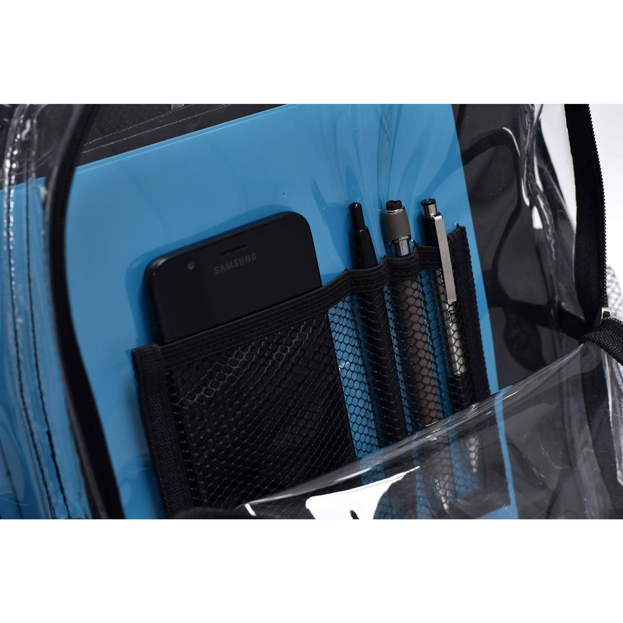 Stamp n Camp Heavy Duty Clear Backpack Stadium Approved Transparent ...