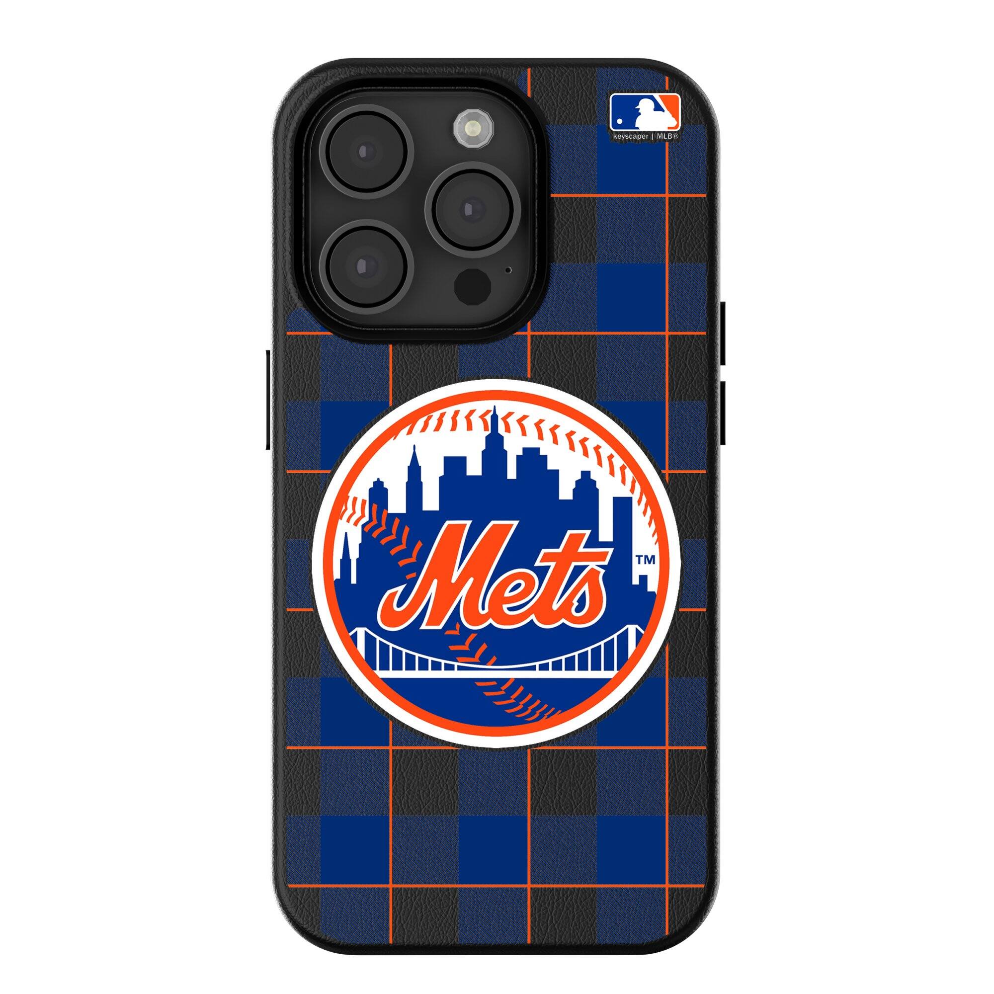 Keyscaper MLB New York Mets Plaid Magnetic Bump iPhone Case 14 Pro Max ...