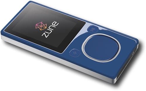 Best Buy: Zune 8GB* MP3 Player Blue HVA-00037
