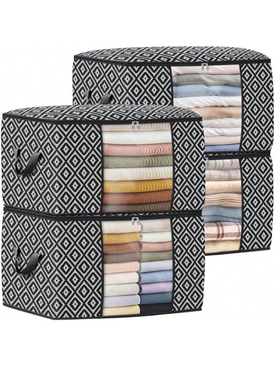 Live At Space Direct 100L, 3 Pack, Storage Containers, Large Clothes ...