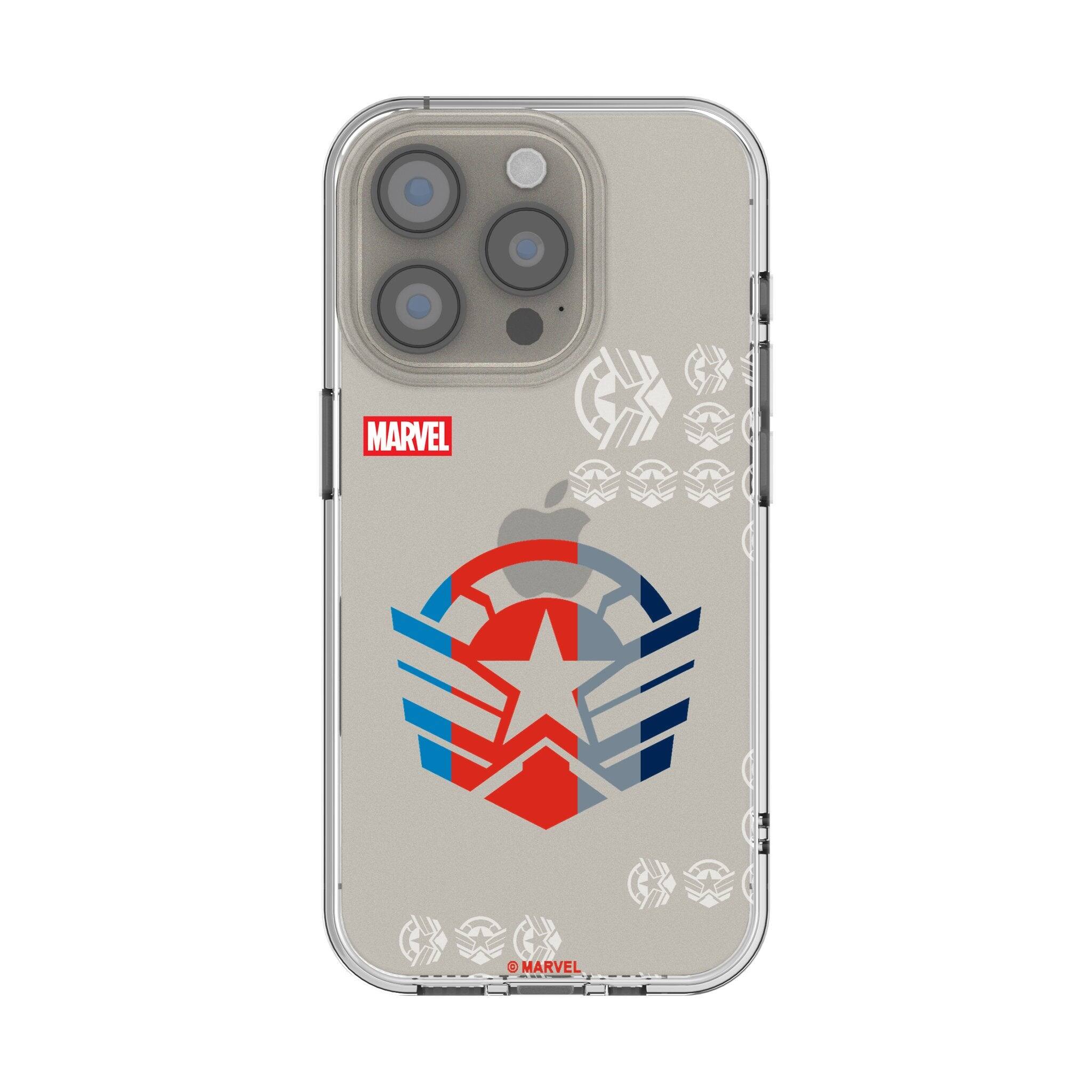 Keyscaper Marvel Sigil Clear Phone Case Apple iPhone 15 Pro Sam Wilson ...