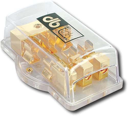 Best Buy: DB Link 4-/8-Gauge AGU 3-Position Fuse Block clear/White FB438
