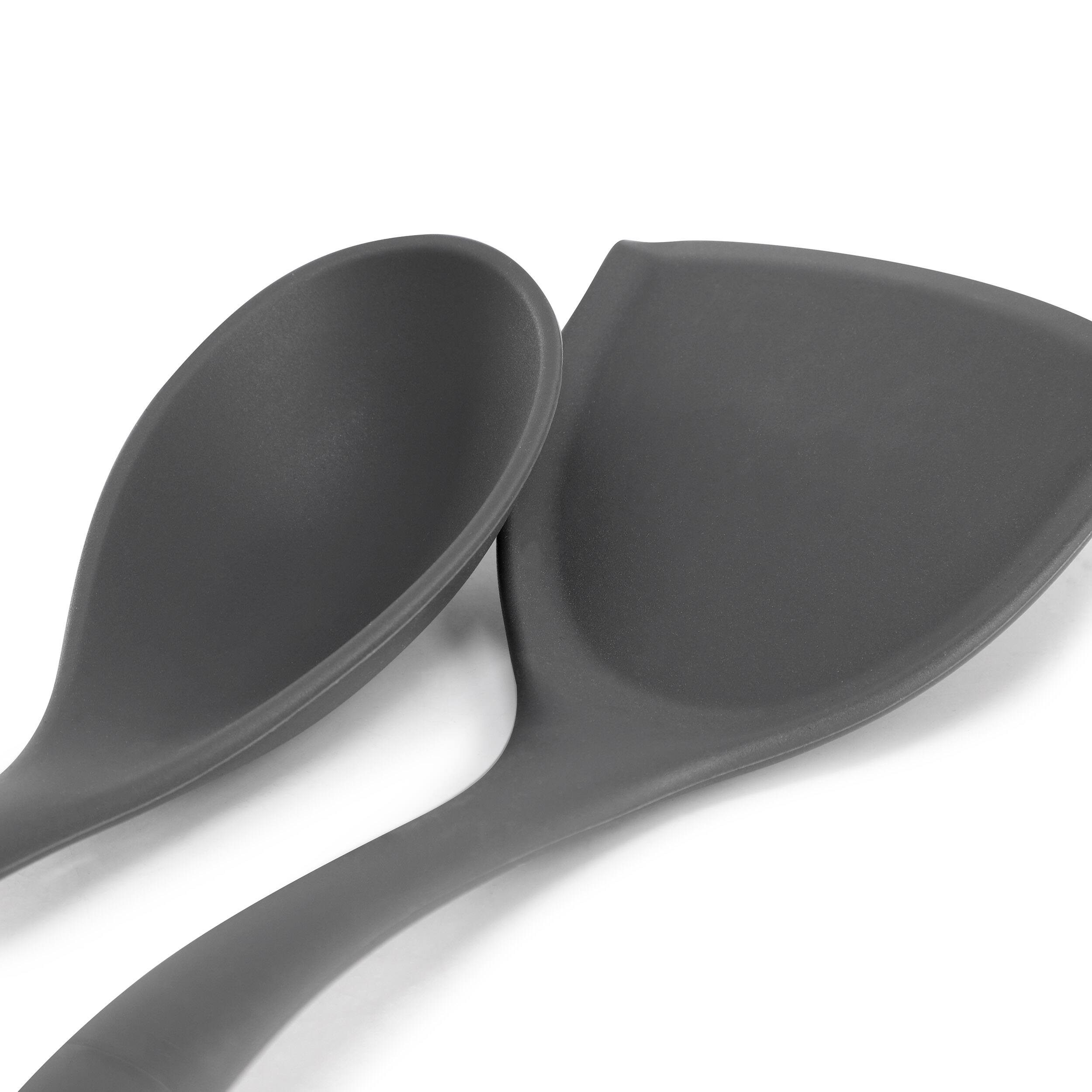 Oster Ridgecrest 2 Piece Silicone Kitchen Tool Serving Spoon and Turner ...