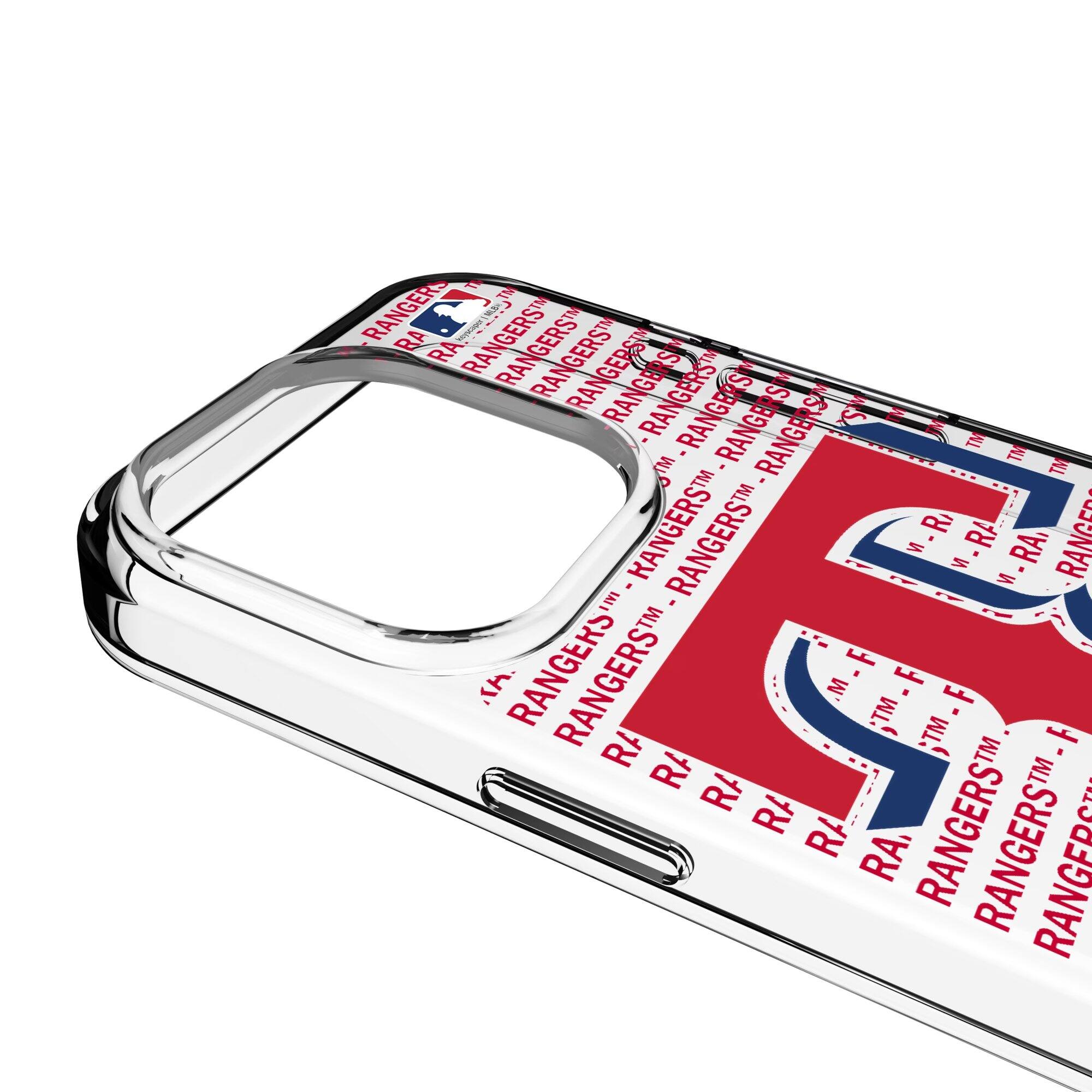 Keyscaper MLB Texas Rangers Text Backdrop Clear iPhone Case 13 Pro ...