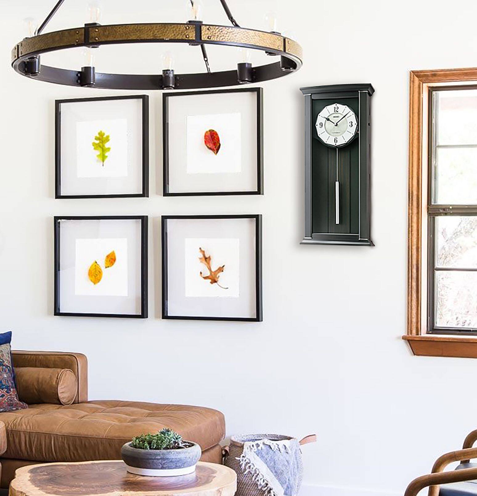 Seiko Juliet Melodies In Motion Pendulum Clock Black QXM605KLH - Best Buy