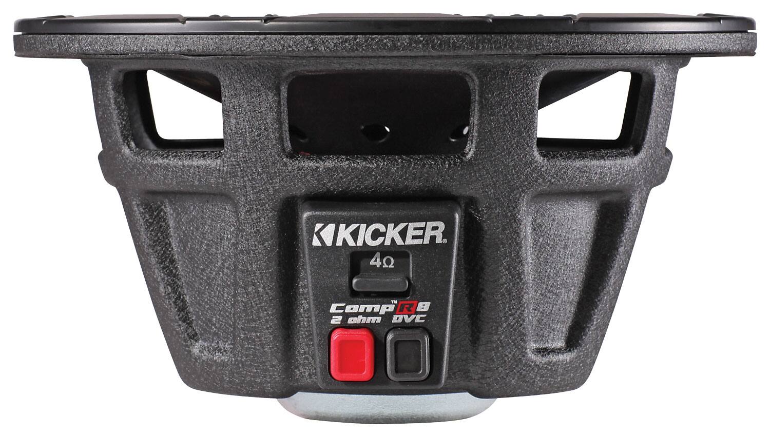 Best Buy: KICKER CompR 8" Dual-Voice-Coil 4-Ohm Subwoofer Black 40CWR84