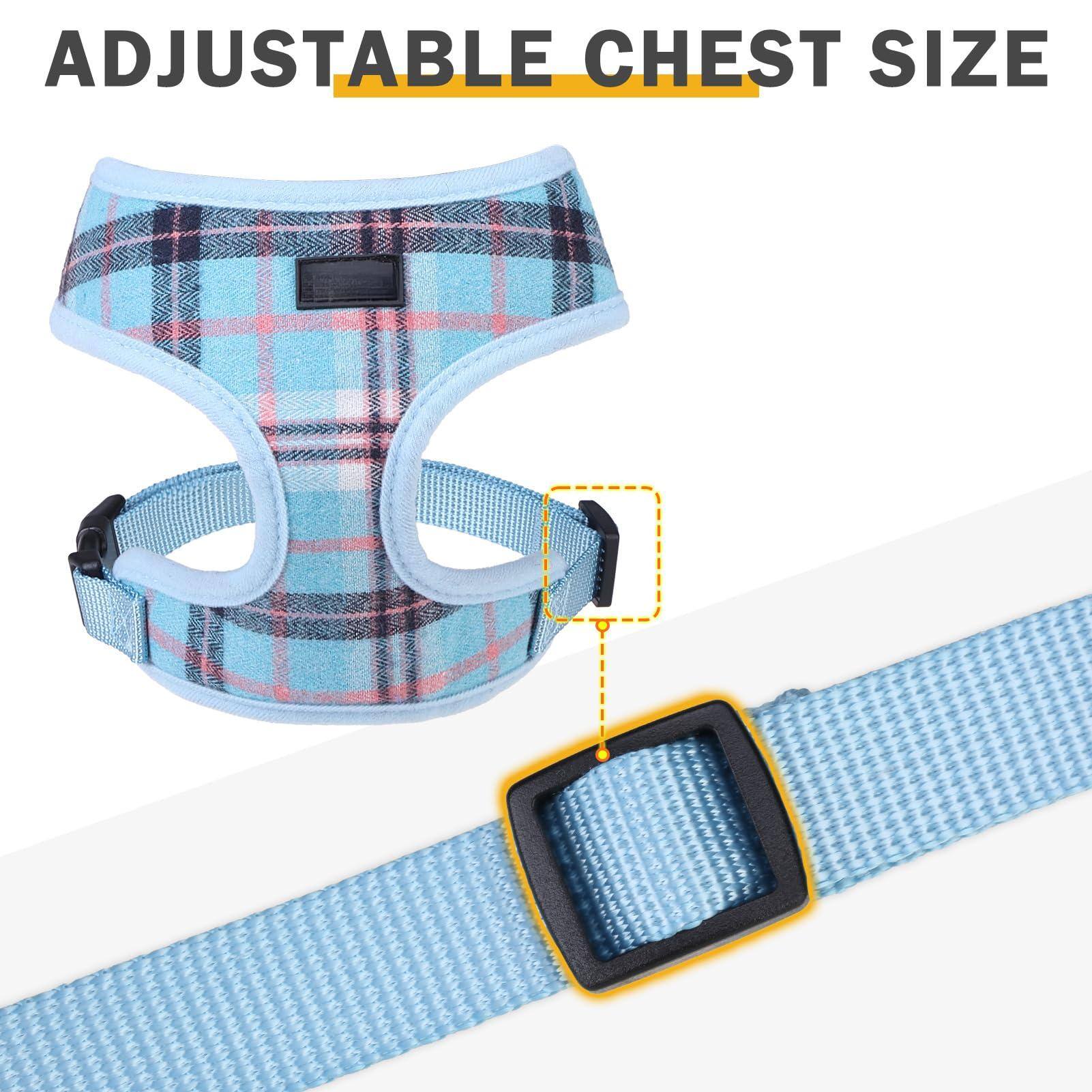 Paradigms Interiors Puppy Dog Harness With Leash Set For Sized Dogs Soft Mesh Step In Pet ...