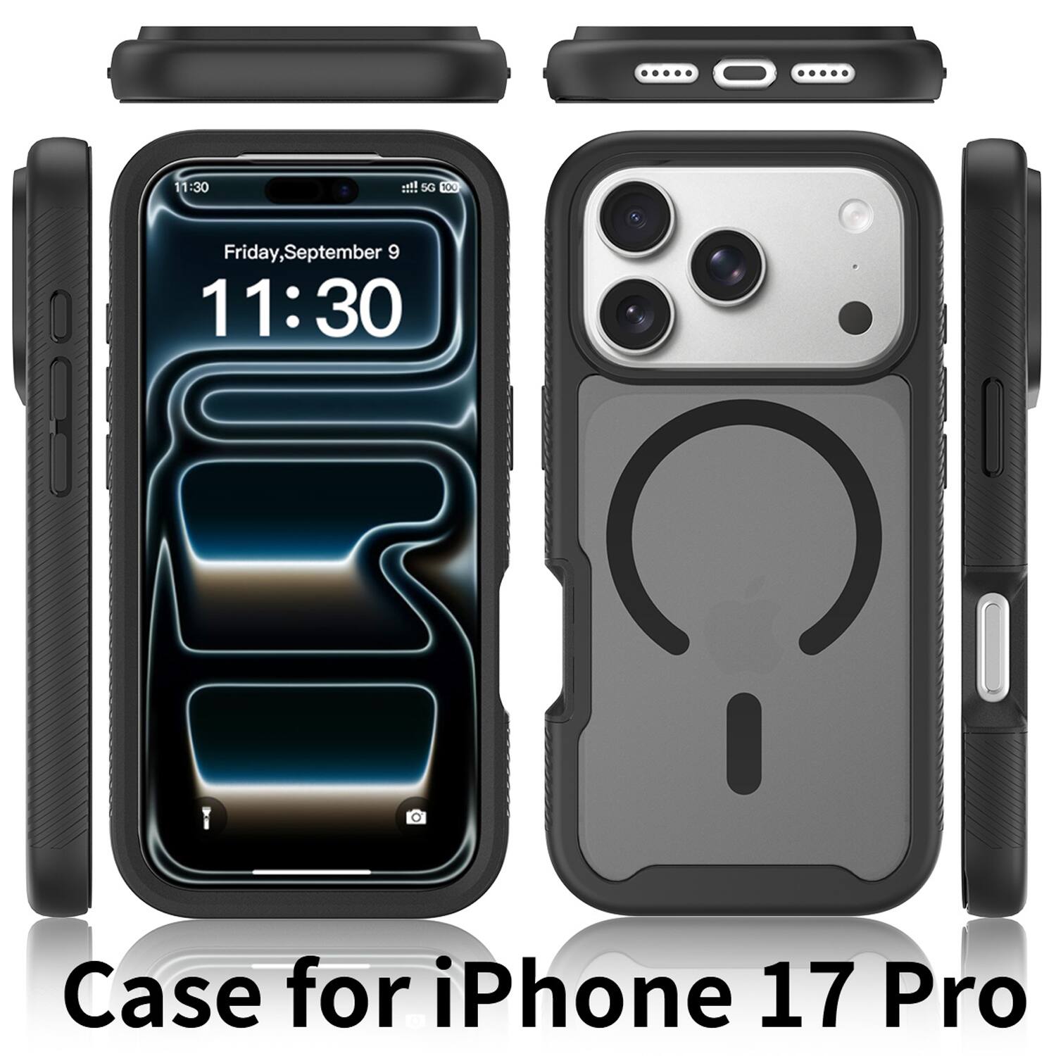Dteck Magnetic Matte Case for Apple iPhone 17 Pro,Military Grade ...