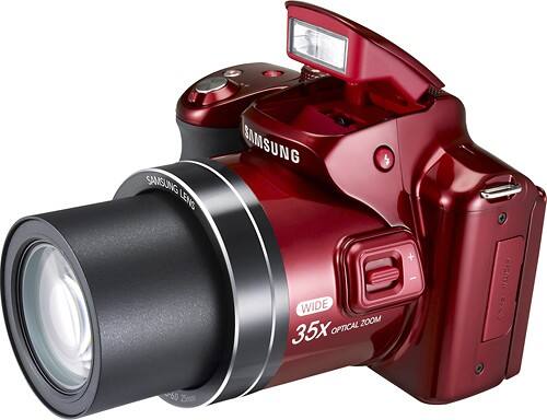 Best Buy: Samsung WB2100F 16.3-Megapixel Digital Camera Red EC-WB2100BPRUS