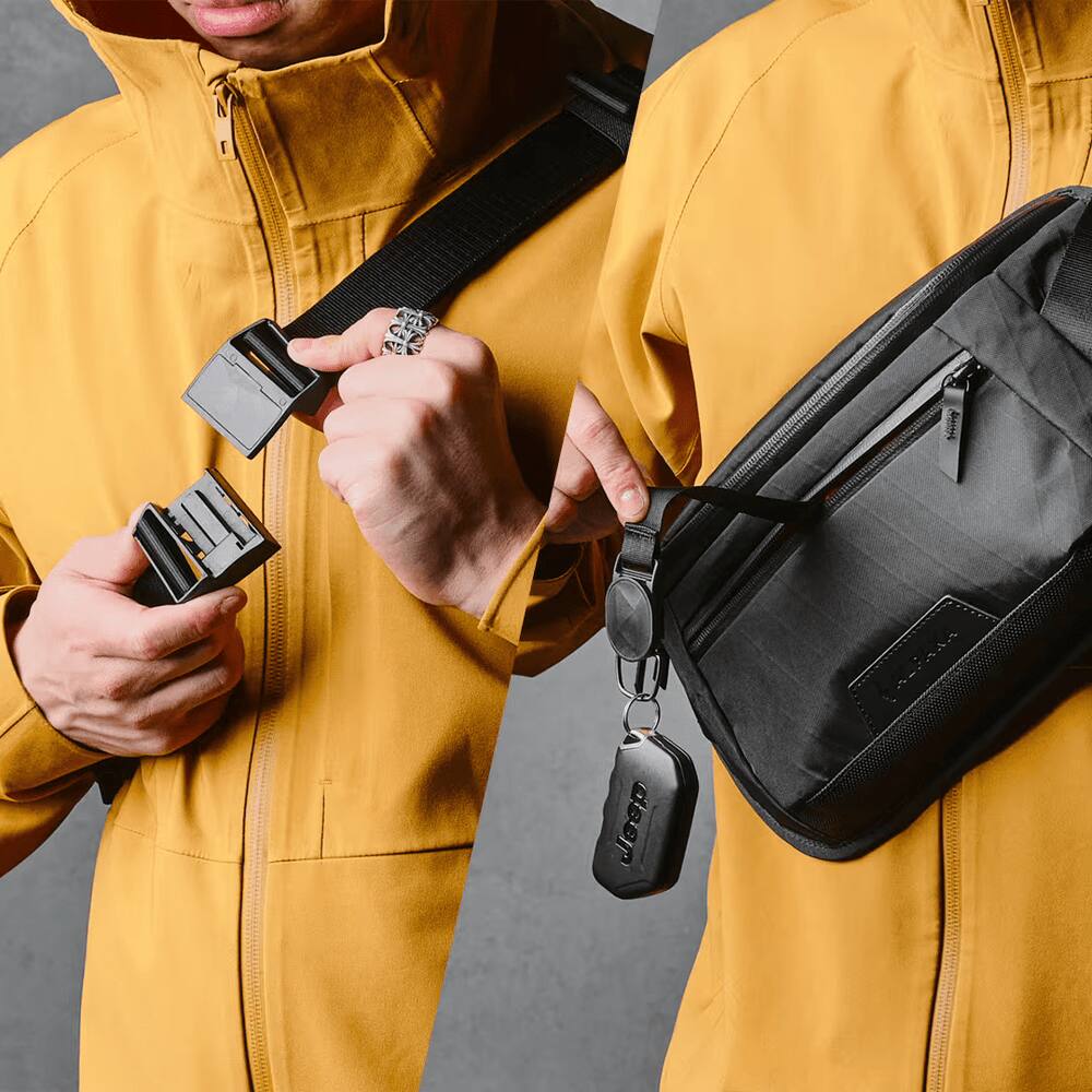 ALPAKA Sling Bag Bag for Men, Fits iPad Mini & Switch OLED, Hidden Rear ...