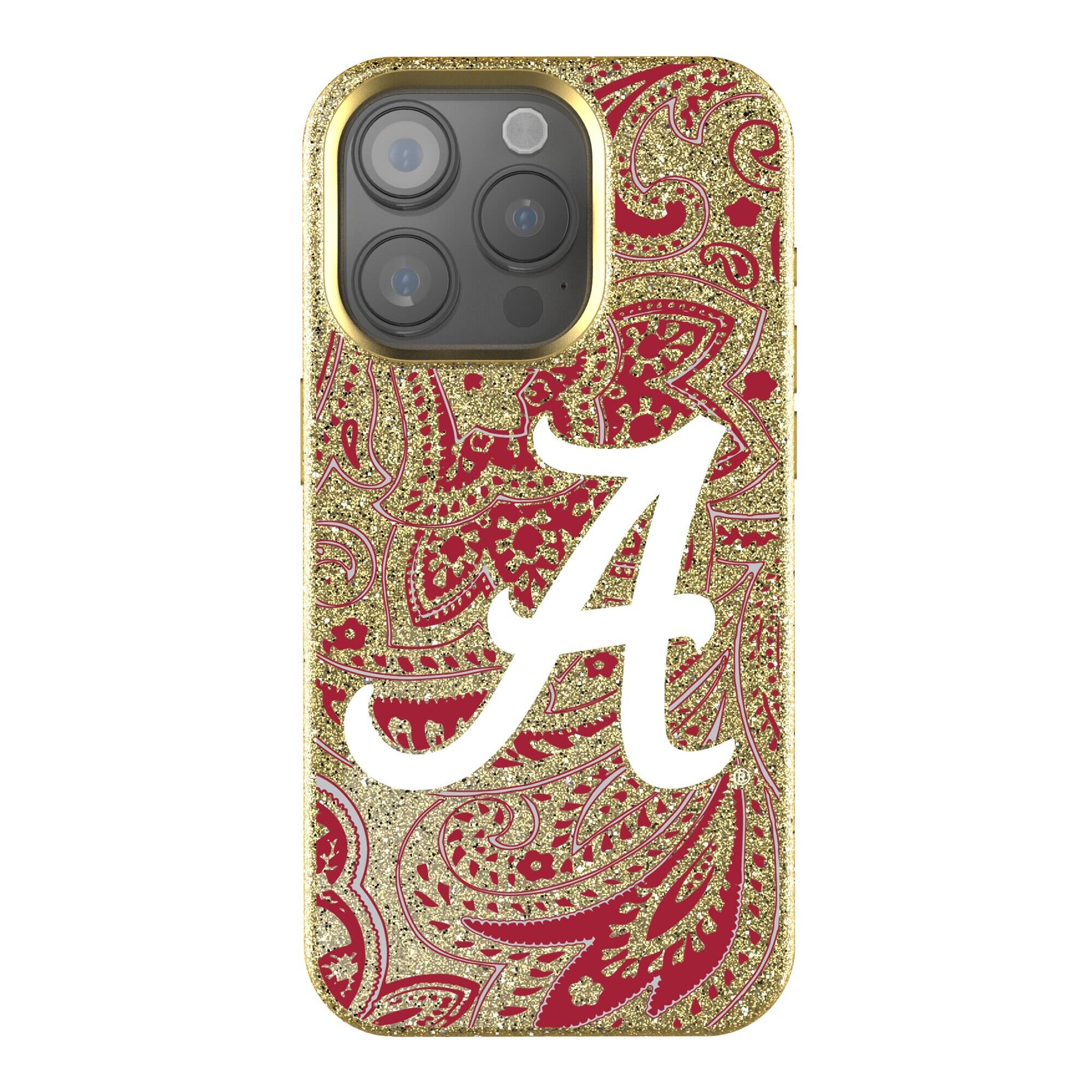 Keyscaper NCAA Alabama Crimson Tide Paisley Bling iPhone Case 15 Pro ...