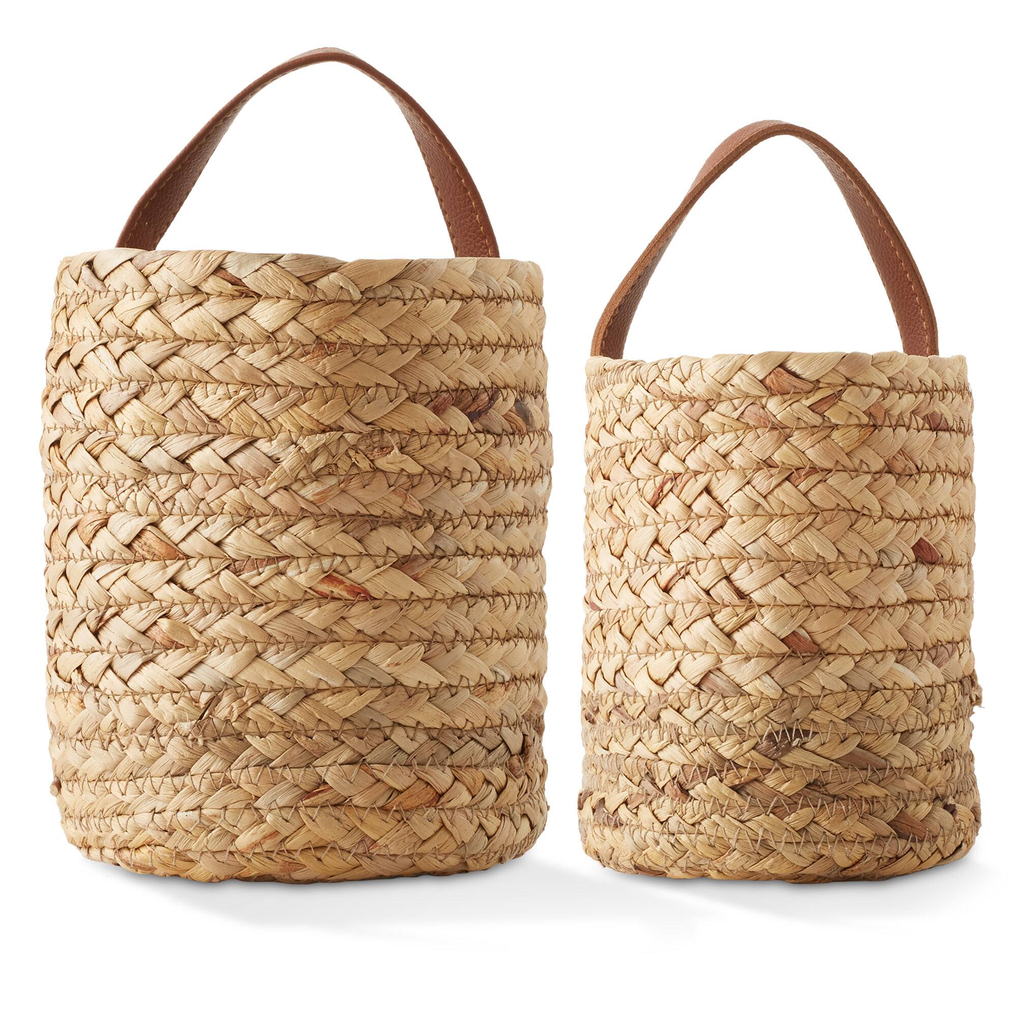 Casafield 2pk Wall Hanging Baskets Hyacinth Plant and Flower Pots ...