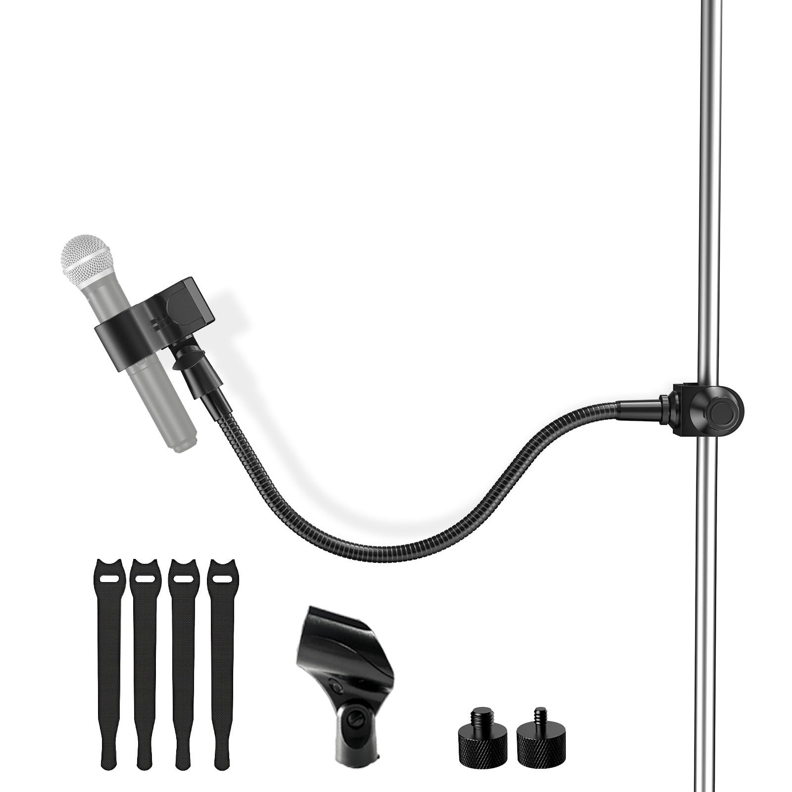 Cedar Assembly Gooseneck Mic Stand 19 Podium Wall Microphone Holder ...