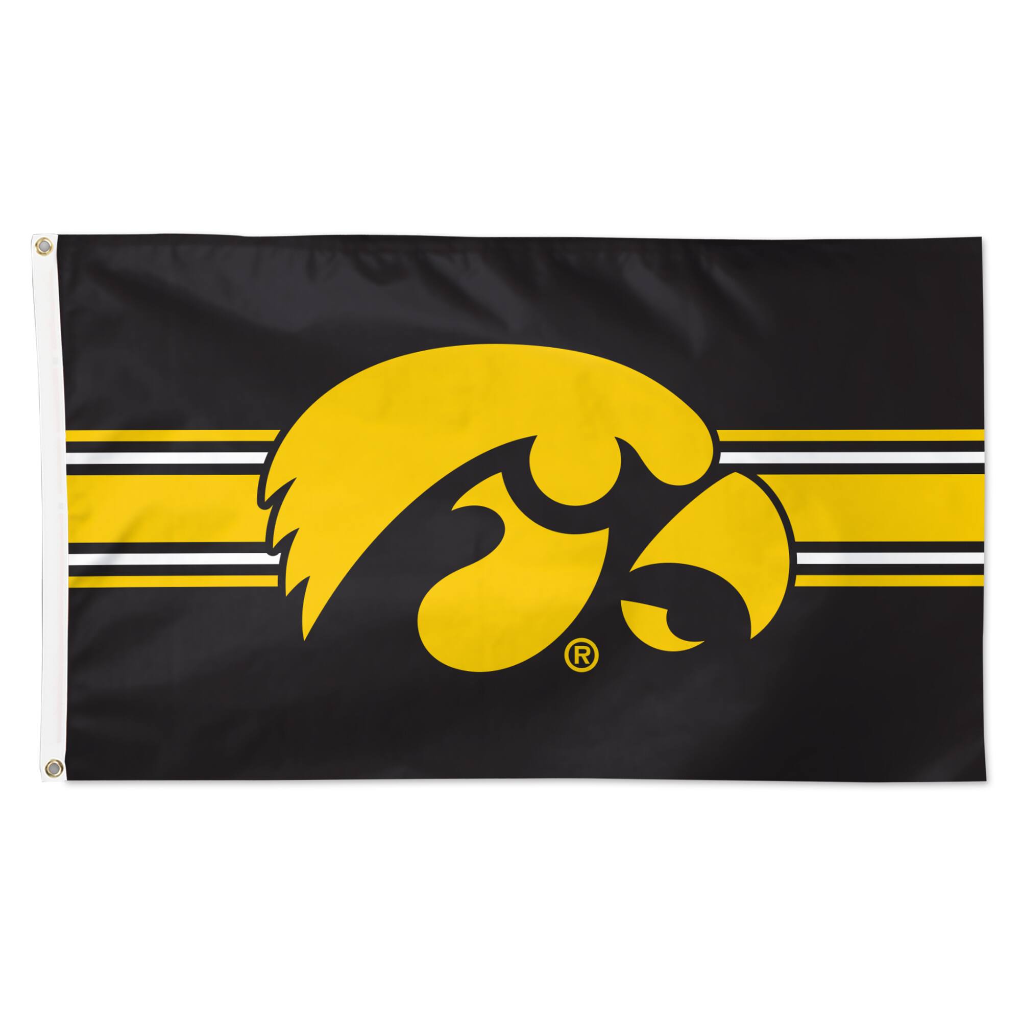 WinCraft Iowa Hawkeyes 3' x 5' Horizontal Stripe Deluxe Single Sided ...