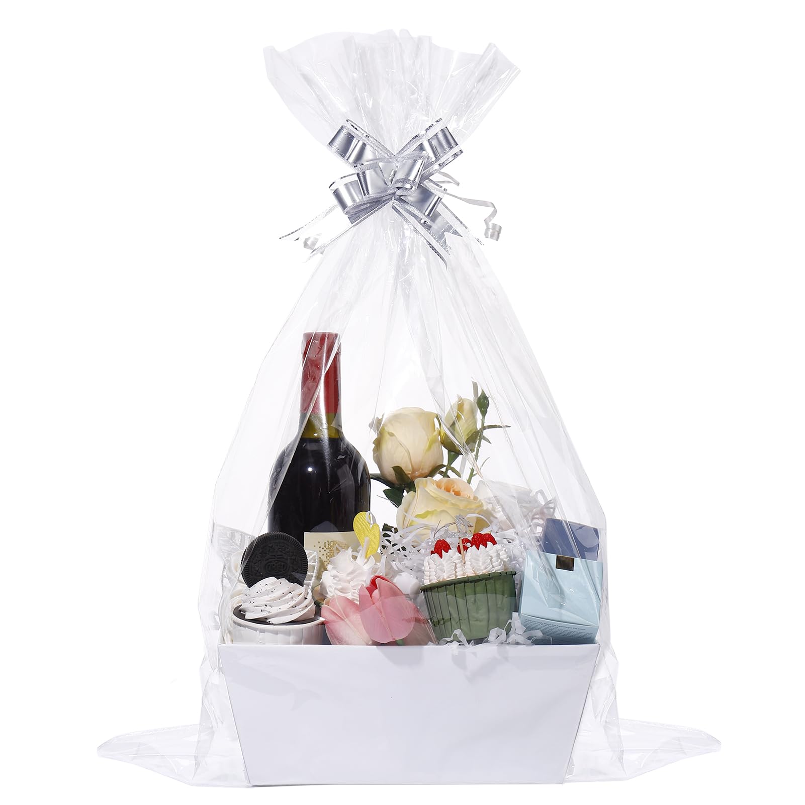 Paradigms Interiors Baskets For Gifts Empty Sturdy Gift Basket Kit With ...
