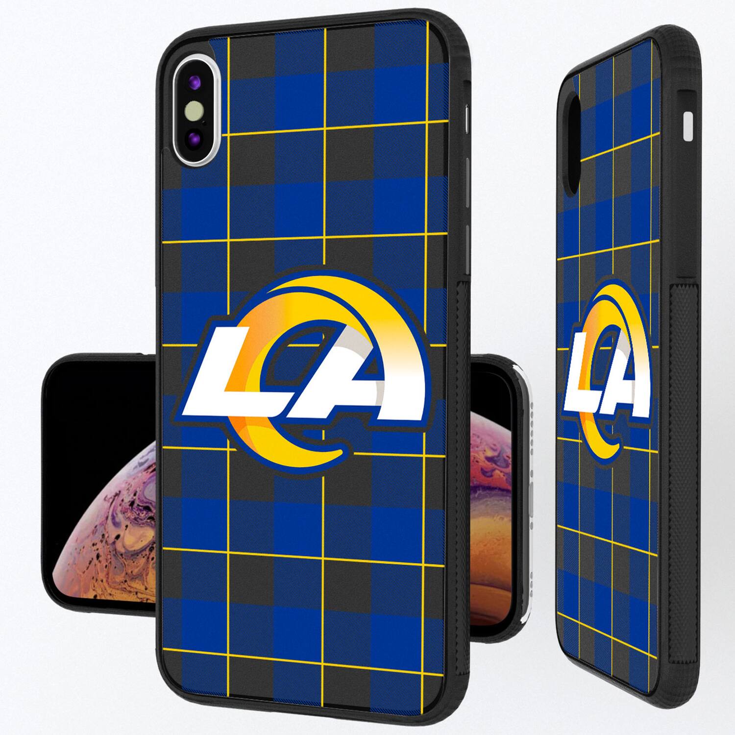 Keyscaper NFL Los Angeles Rams iPhone Plaid Design Bump Case 11 Pro Max ...