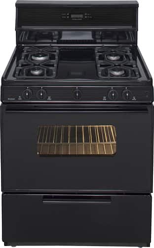 Best Buy: Premier 30" Freestanding Gas Range Black SMK340BP