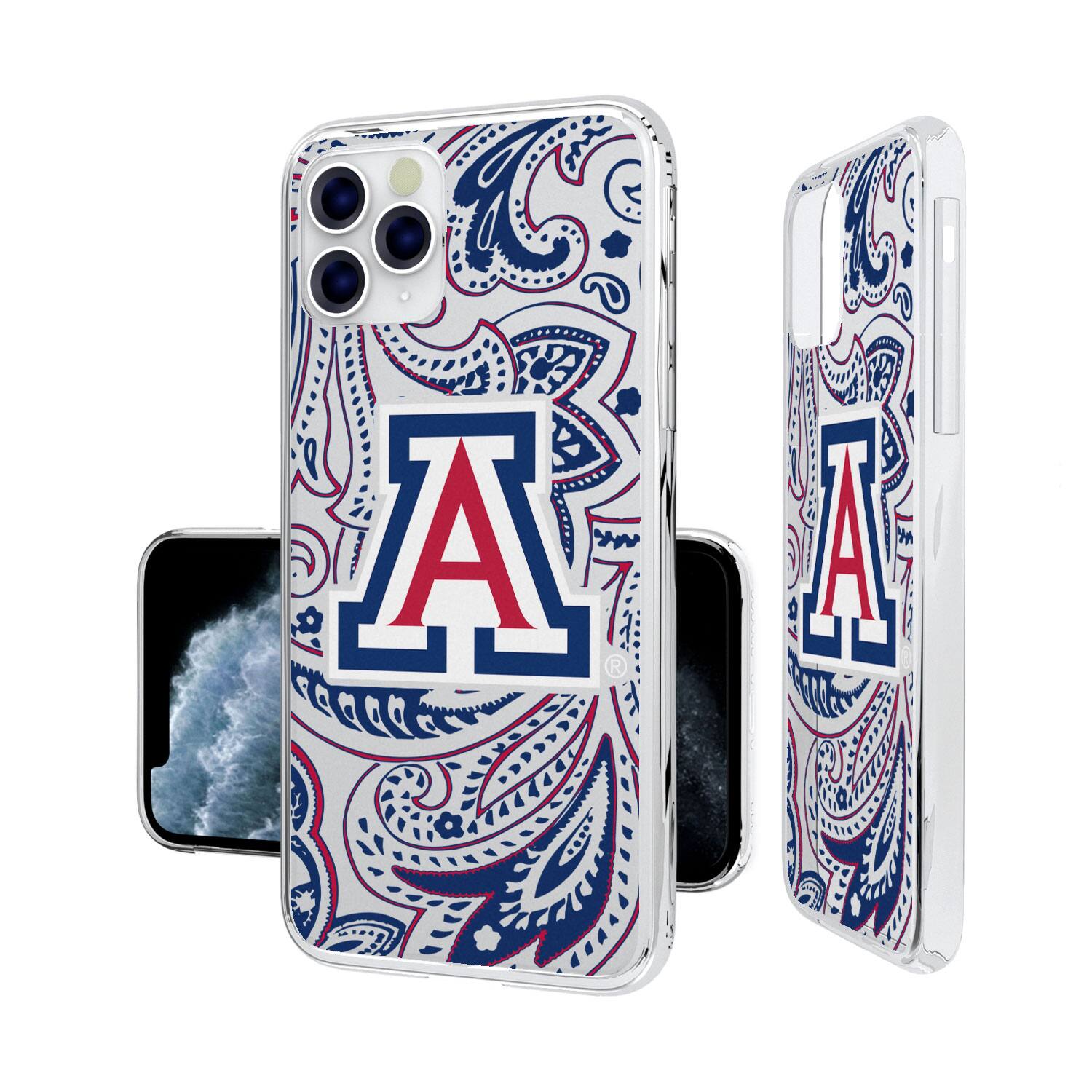 Keyscaper NCAA Arizona Wildcats iPhone Paisley Design Clear Case 15 Pro ...
