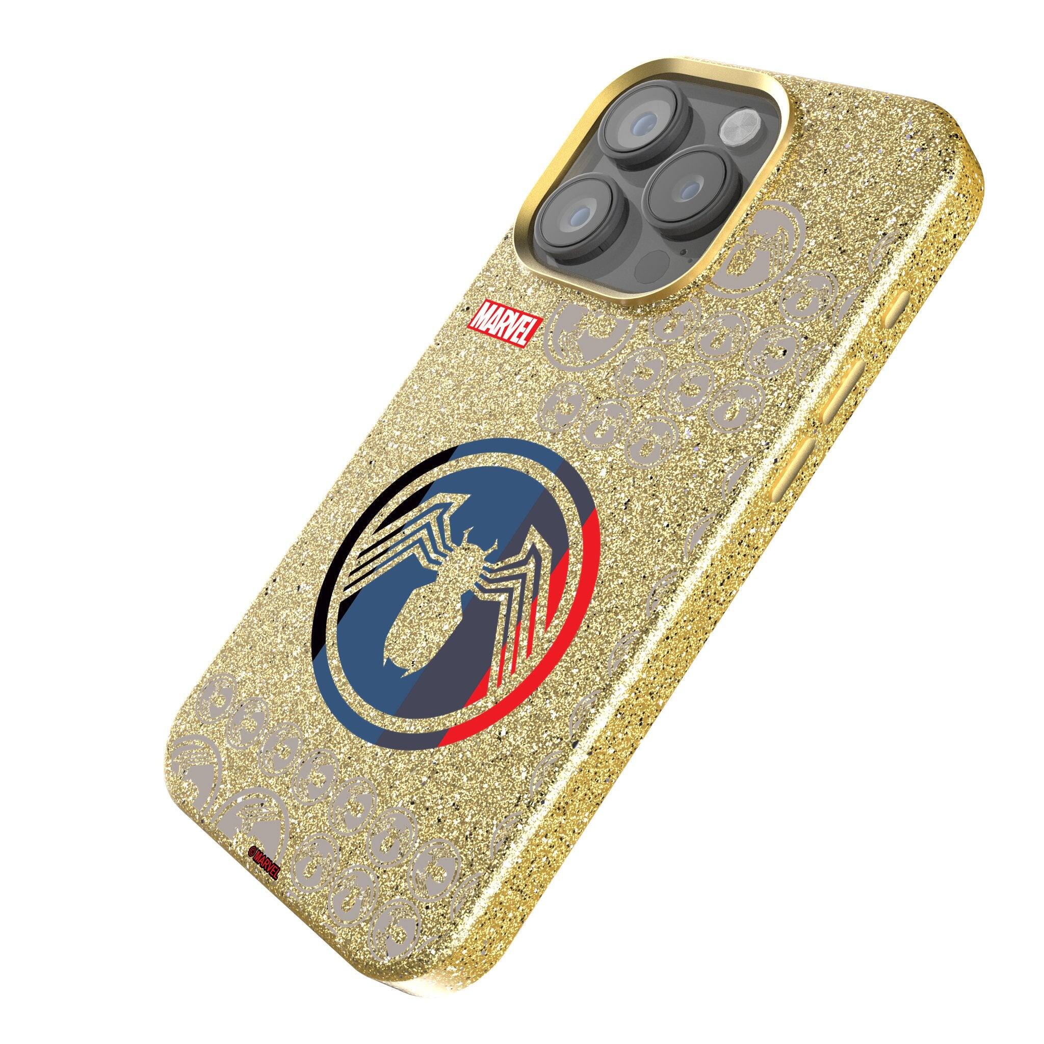 Keyscaper Marvel Sigil Gold Bling Phone Case Apple iPhone 16 Venom ...