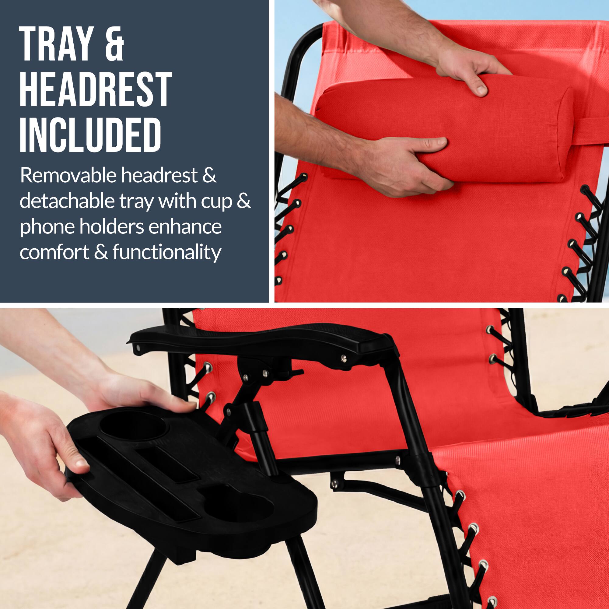 Best Choice Products Set of 2 Extra Wide Zero Gravity Lounge Chair ...