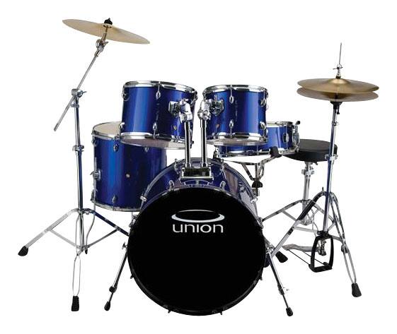 Union Drums U5 5 Piece Drum Set Metallic Blue DRSU5DB - Best Buy