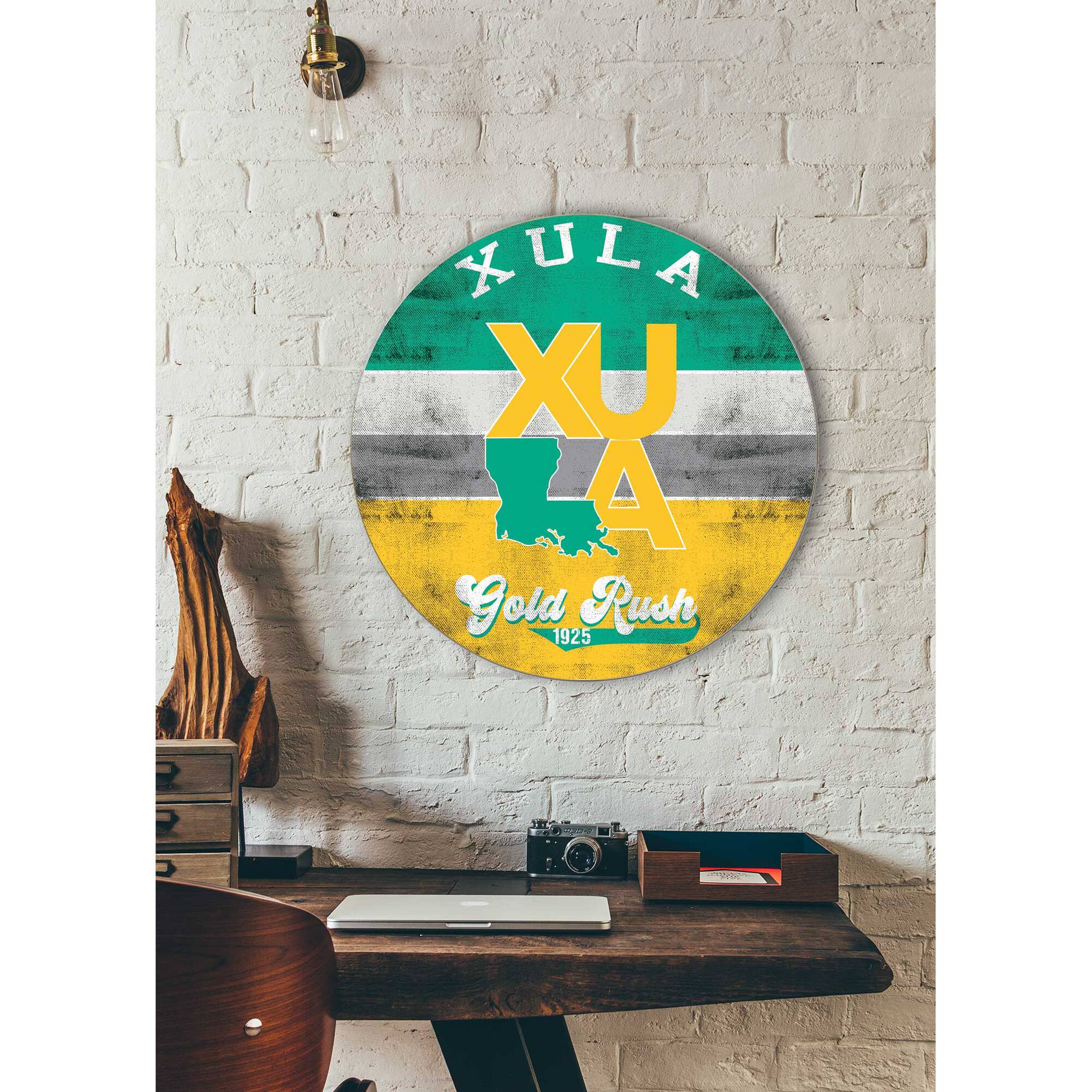 Jardine XULA Gold 20'' x 20'' Retro Logo Circle Sign Green 4939632 ...