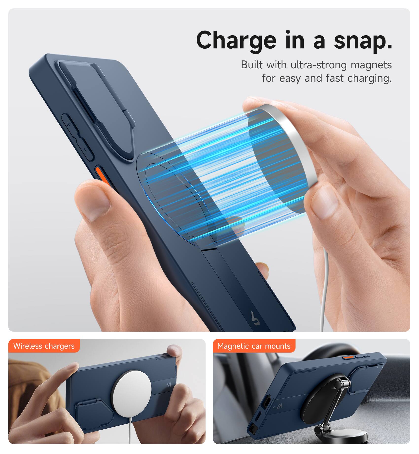 SURITCH Phone Case for Samsung Galaxy S25 Ultra, Magnetic Shockproof ...