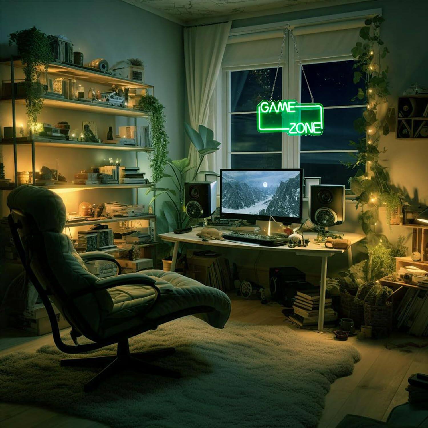 Auledio Game Zone Gaming Neon Sign Boys Gaming Room Decor Light Signs ...