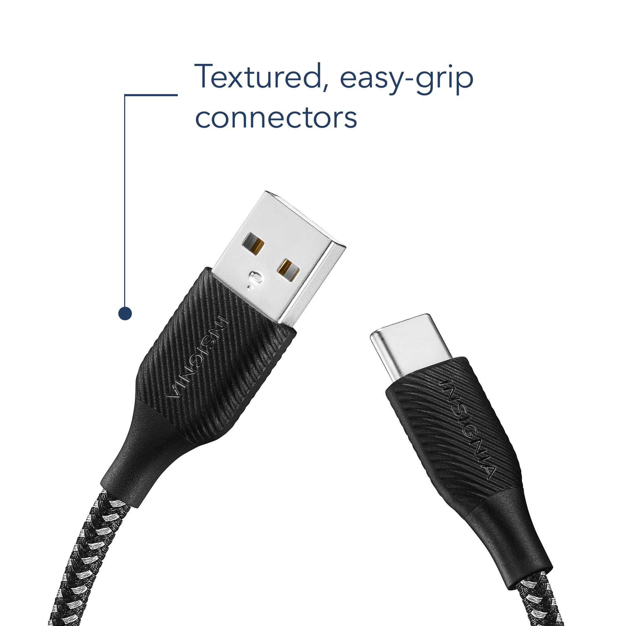 Customer Reviews: Insignia™ 6' USB-A to USB-C Charge-and-Sync Cable ...