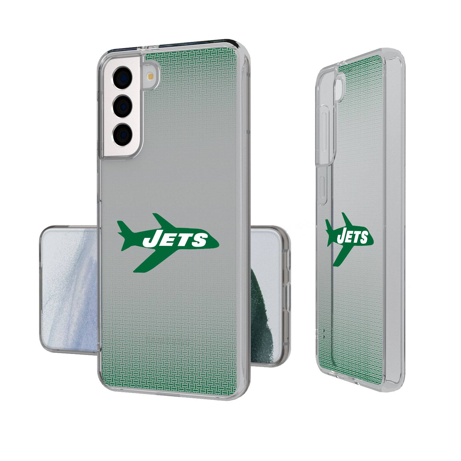Keyscaper NFL New York Jets Linen Logo Galaxy Clear Case S24 Multicolor ...