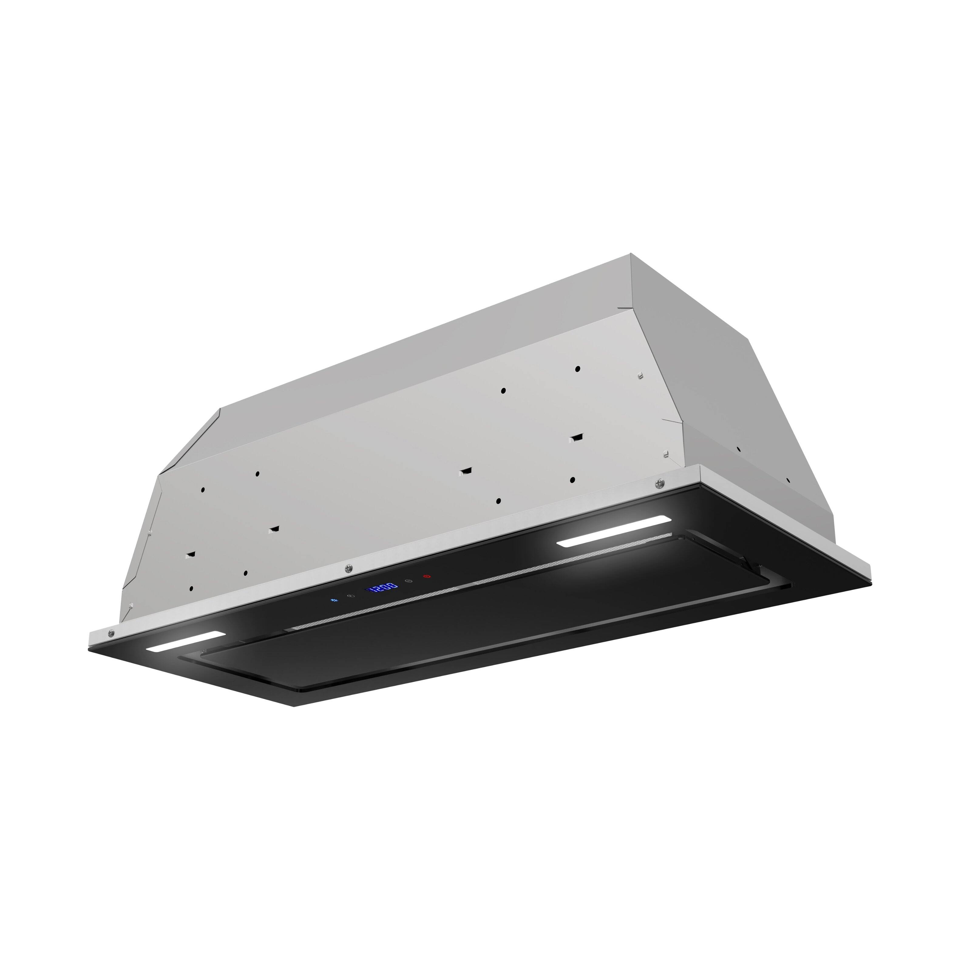 Streamline 28 inches Convertible Range Hood Insert Glossy Black T-4159 ...