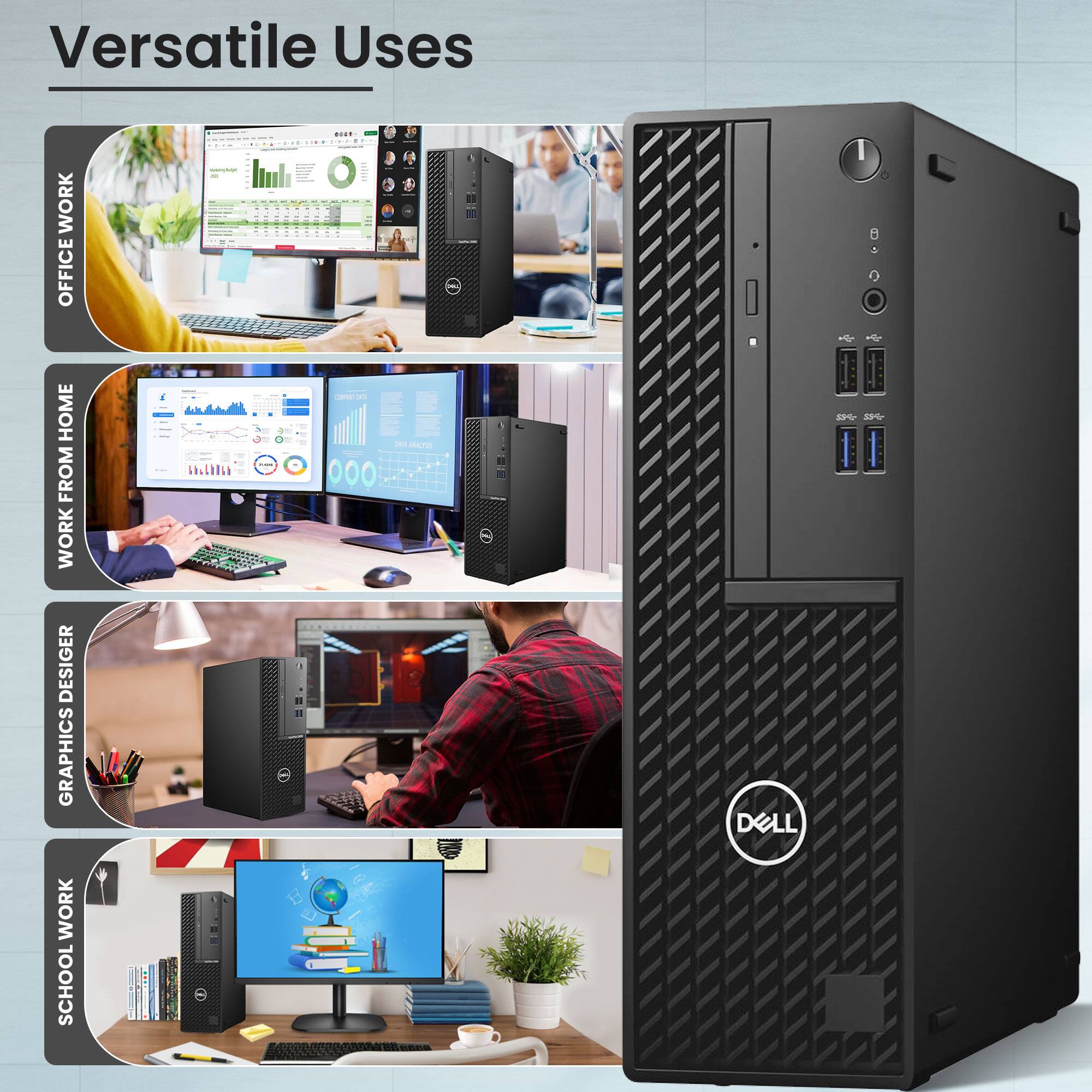 Dell Refurbished Excellent OptiPlex SFF Desktop Computer PC | Intel i5 ...