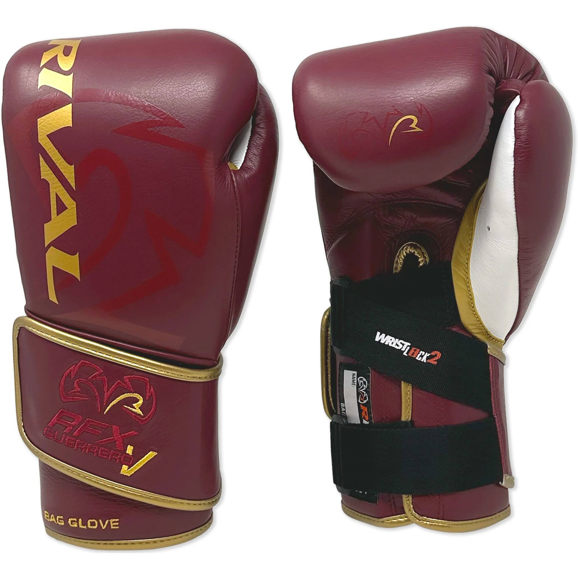 RIVAL Boxing RFX Guerrero V SF H Bag Gloves 10 oz. Burgundy/Gold RFX-G-V-SF-H - Best Buy