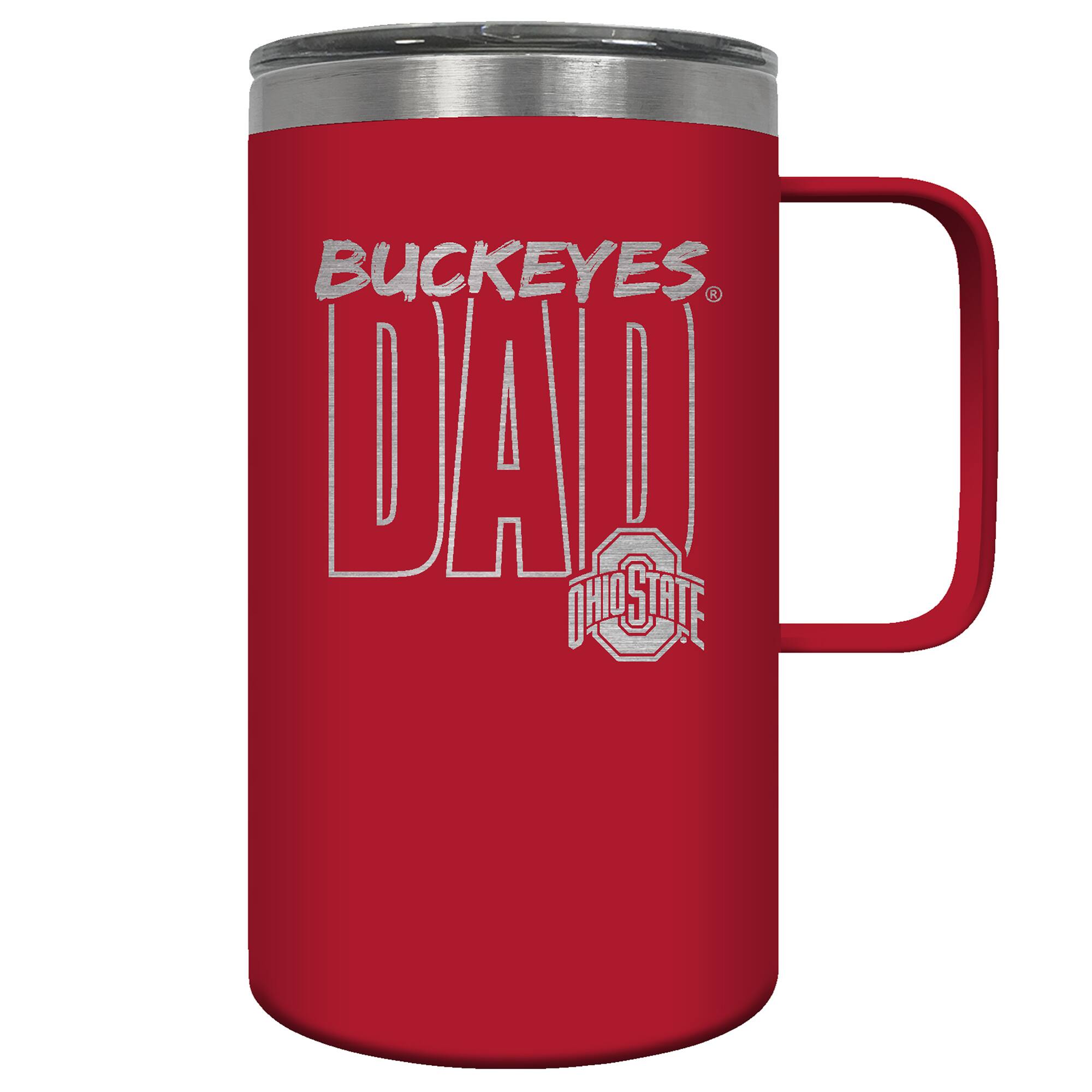 Great American Products Ohio State Buckeyes Dad 18oz. Hustle Travel Mug ...